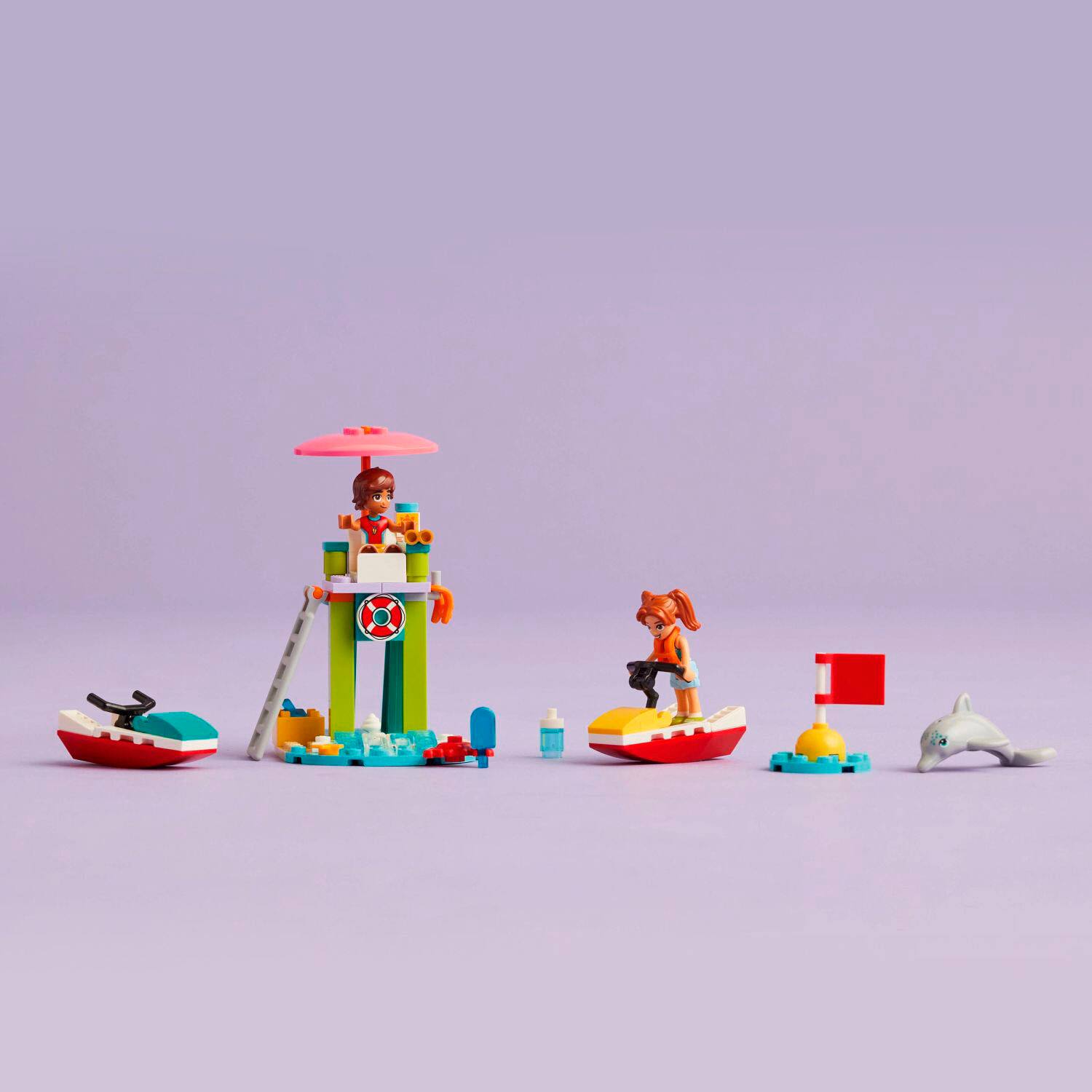 LEGO Friends Beach Water Scooter Lifeguard Toy with Mini Dolls 42623 ...