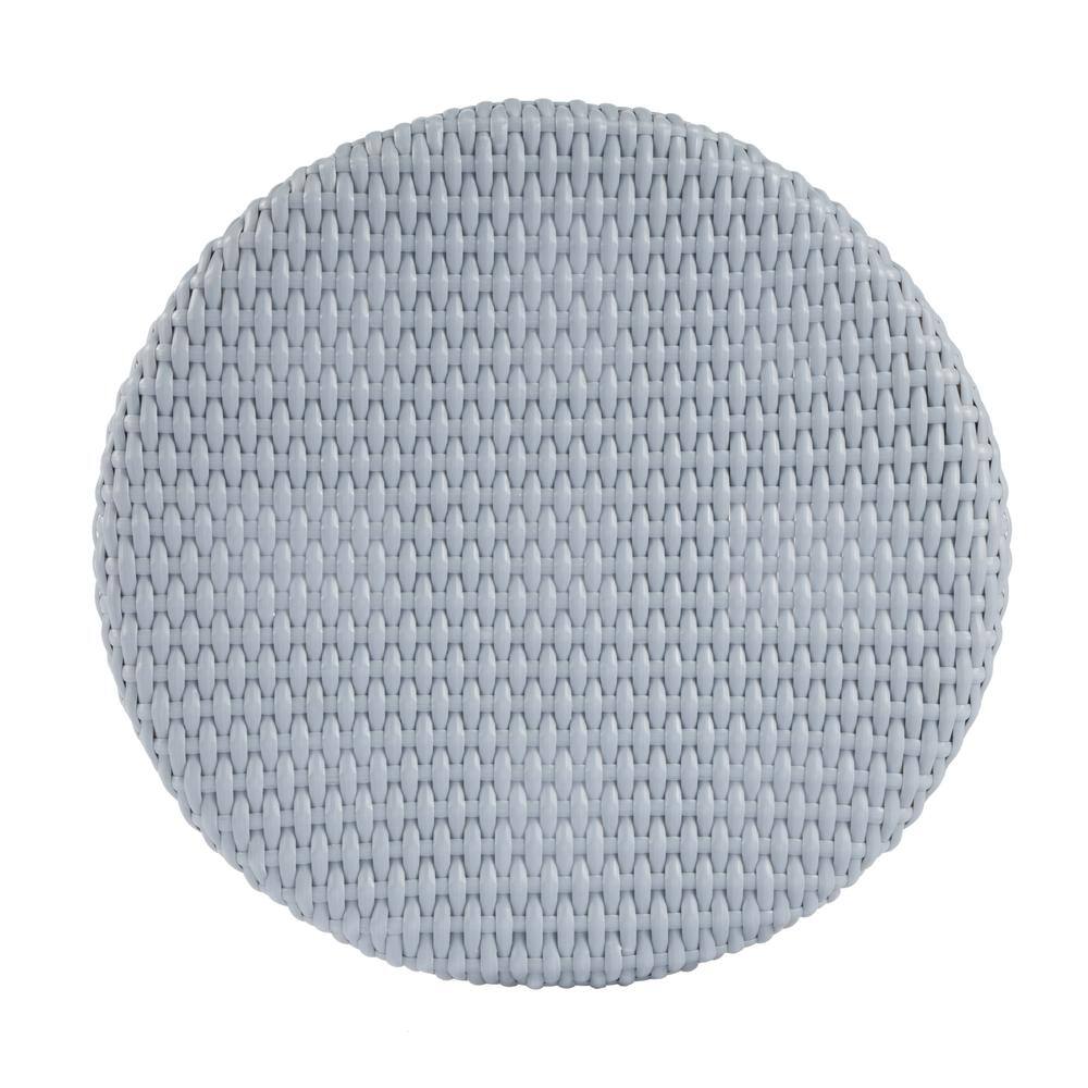 Butler Specialty Tobias Rattan Round 24" Counter Stool Baby Blue ...