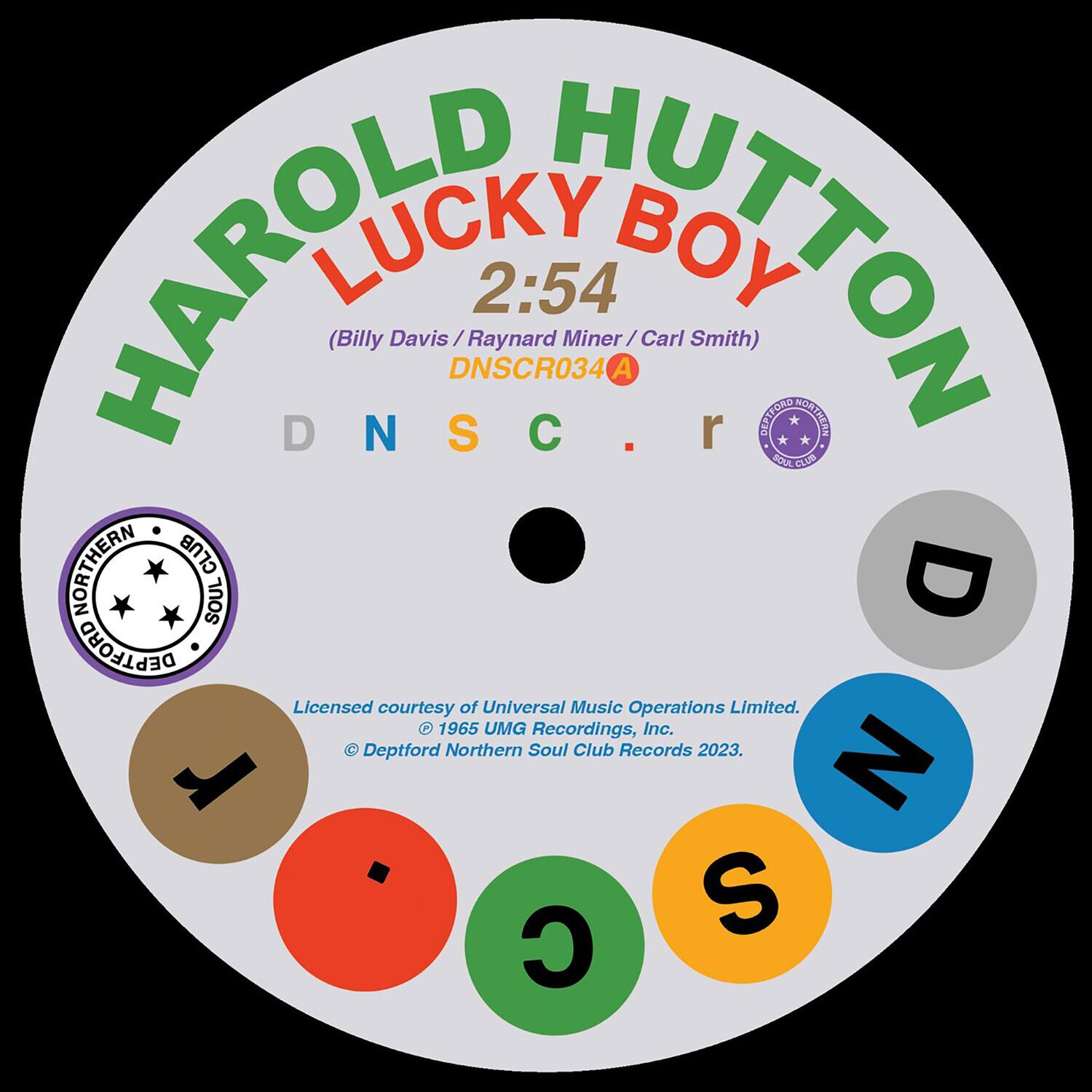 Harold Hutton Lucky Boy/Thinkin' About You 7 INCH SINGLE [7 inch Vinyl ...