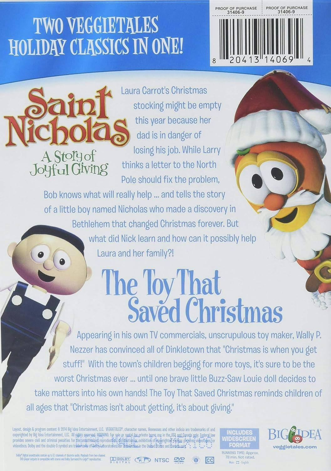 VeggieTales: Saint Nicholas/Toy That Saved Christmas Double Feature ...