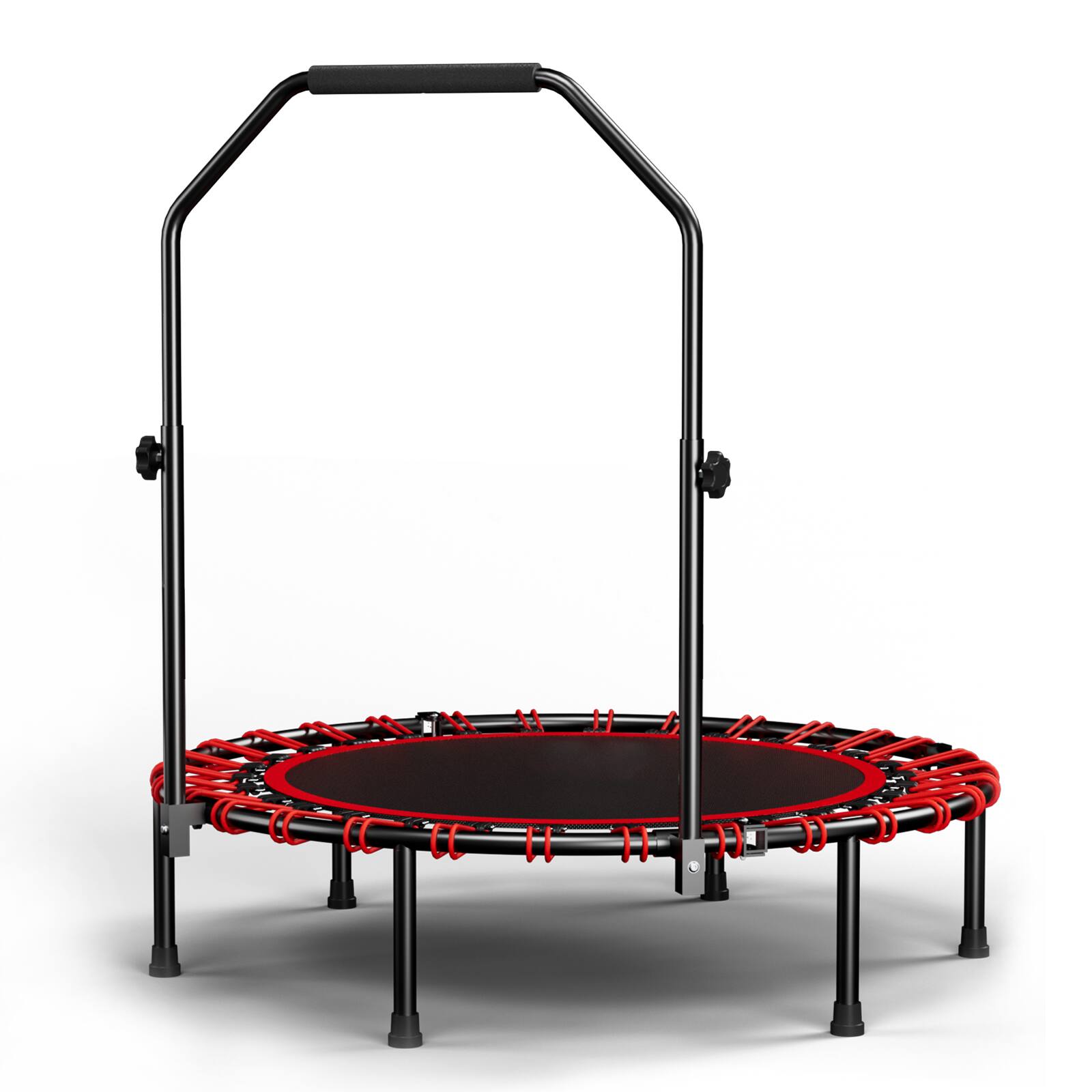 Glintex 40inch foldable trampoline with handle Premium Elastic Black ...
