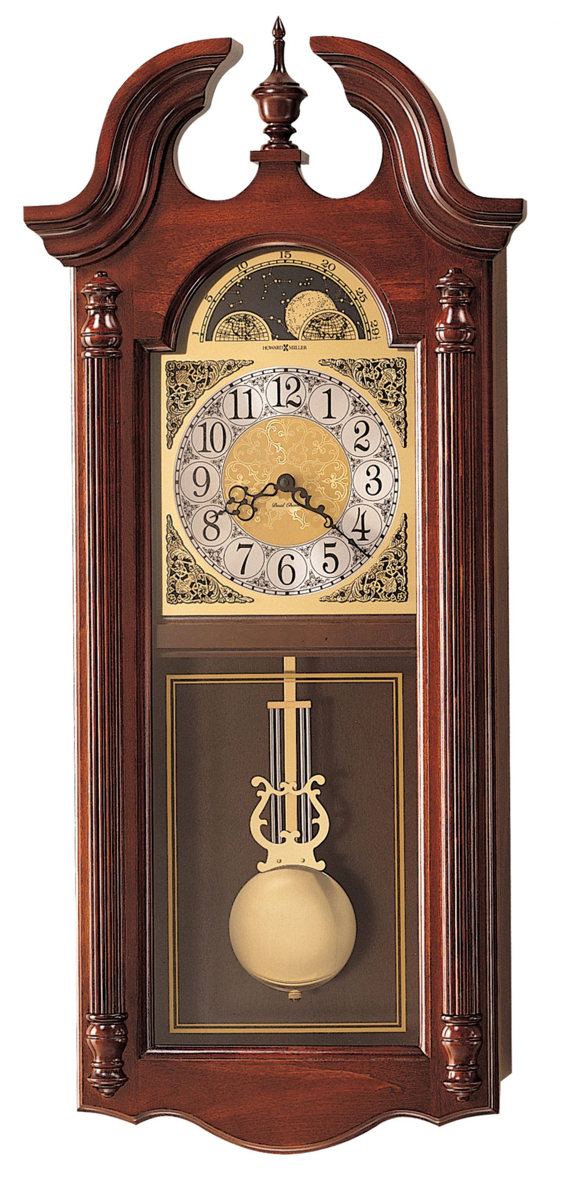 Howard Miller Fenwick Wall Clock 620158 Windsor Cherry Brown 620158 ...