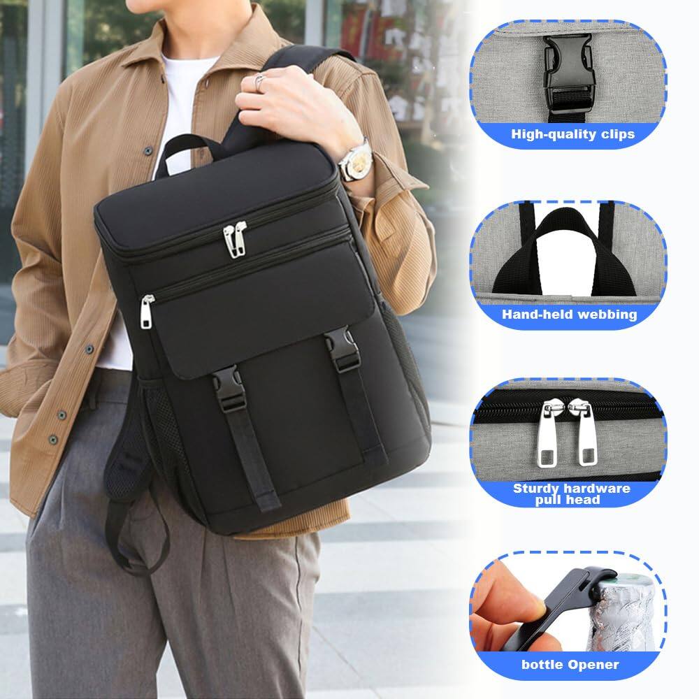 Live At Space Cooler Backpack 30 Cans Coolers Insulated Leak Proof For ...