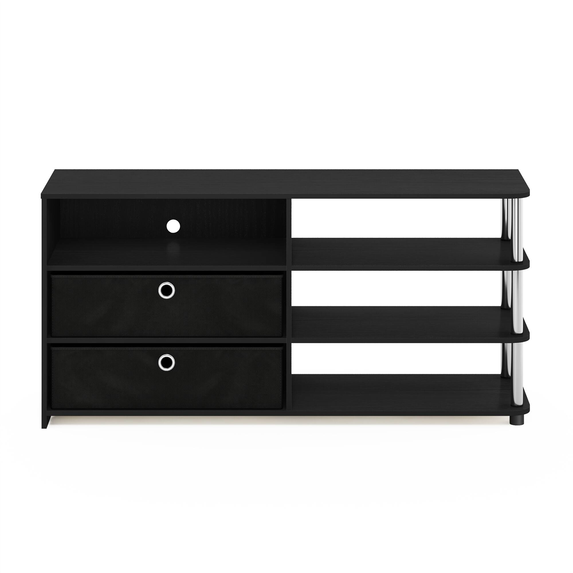 Furinno JAYA Simple Design TV Stand for up to 55 Inch with Bins ...
