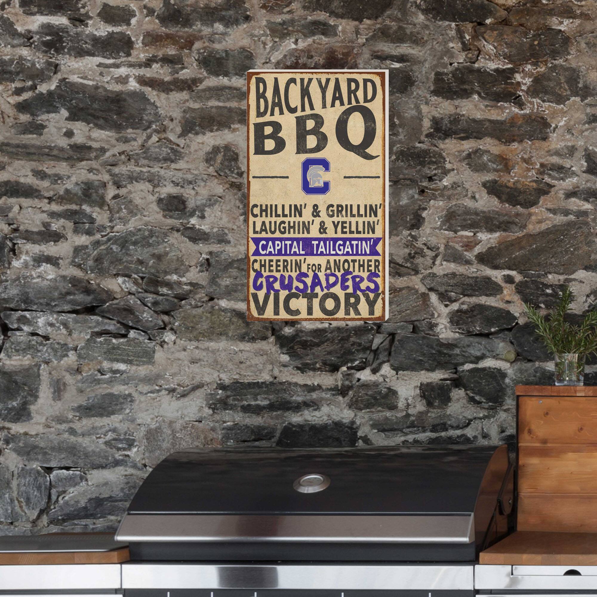 Jardine Capital University Comets 11'' x 20'' Indoor/Outdoor BBQ Sign Brown 200092299 - Best Buy