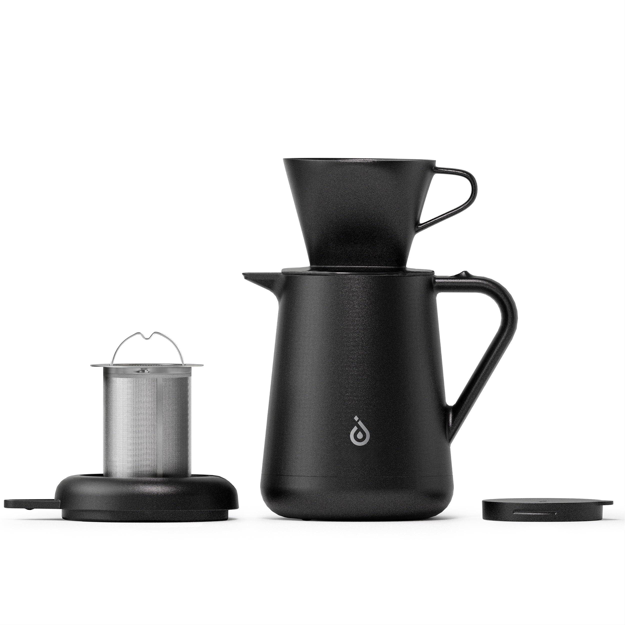 Dapper Styles Insulated Pour Over Coffee Maker Set Stainless Steel Pot Camp Carafe With Dripper ...