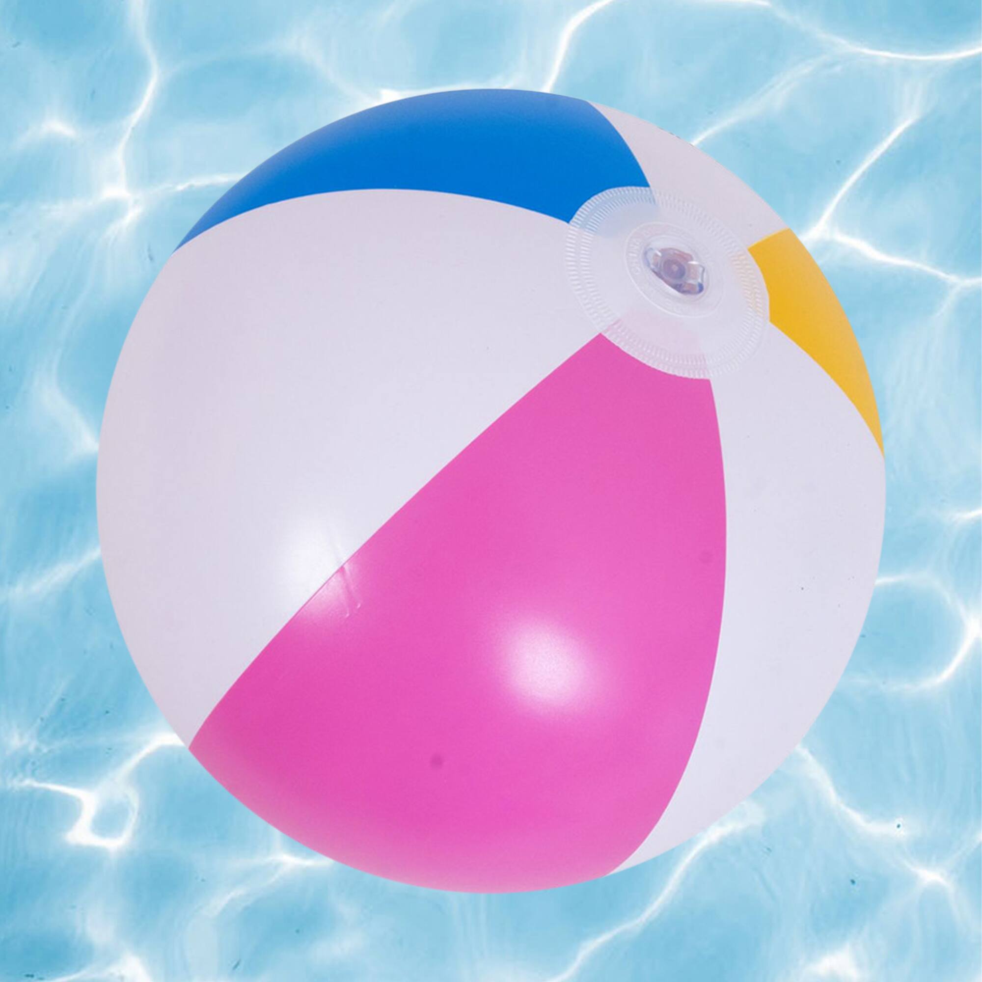 Pool Central Inflatable 6 Panel Swimming Pool Beach Ball 20" Multi ...