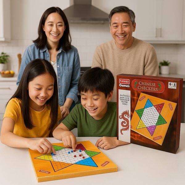 LIVEVIE Carton Chinese Checkers Board Game, Classic Strategy Game ...