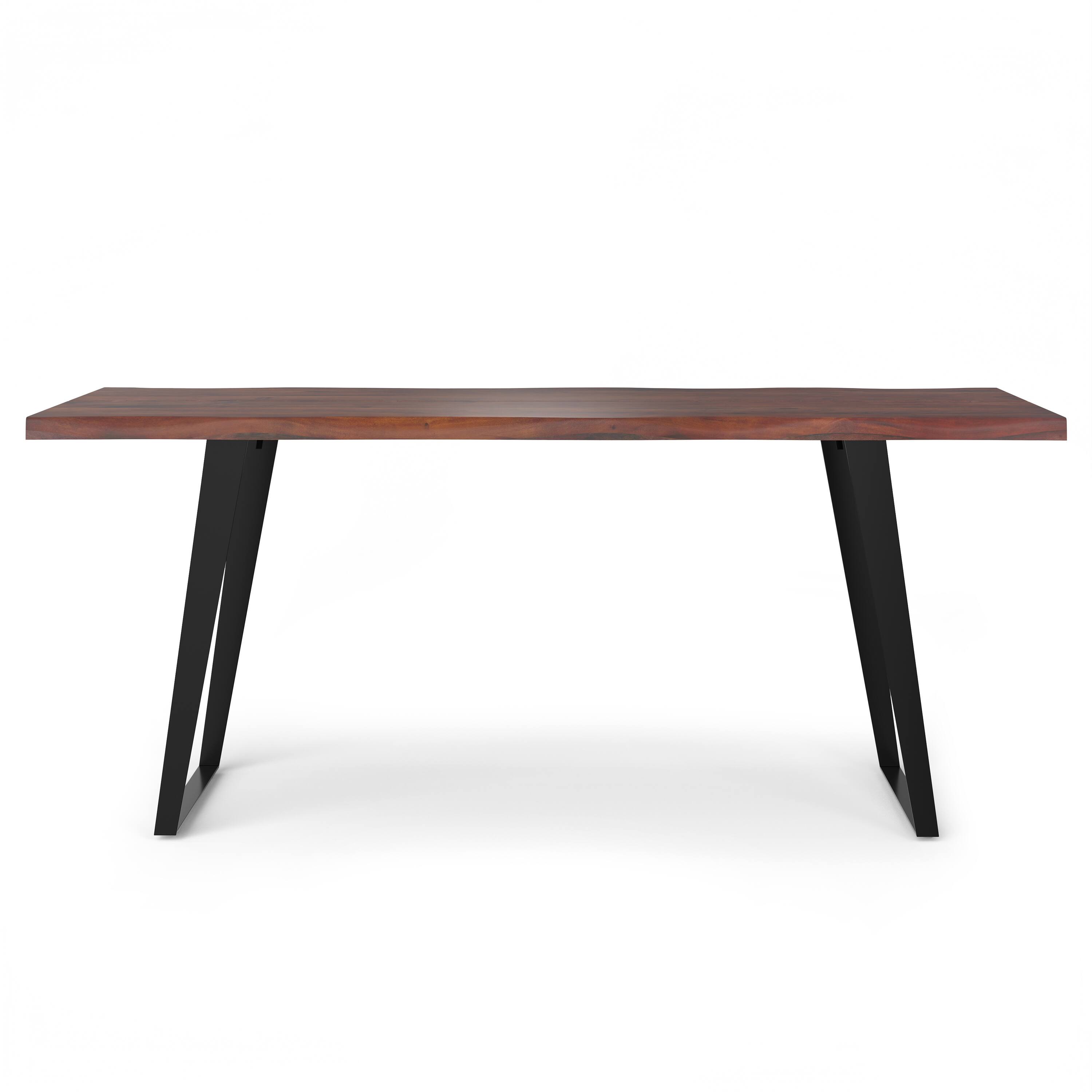 Simpli Home Delta 72 inch x 36 inch Rectangle Modern Industrial Dining ...
