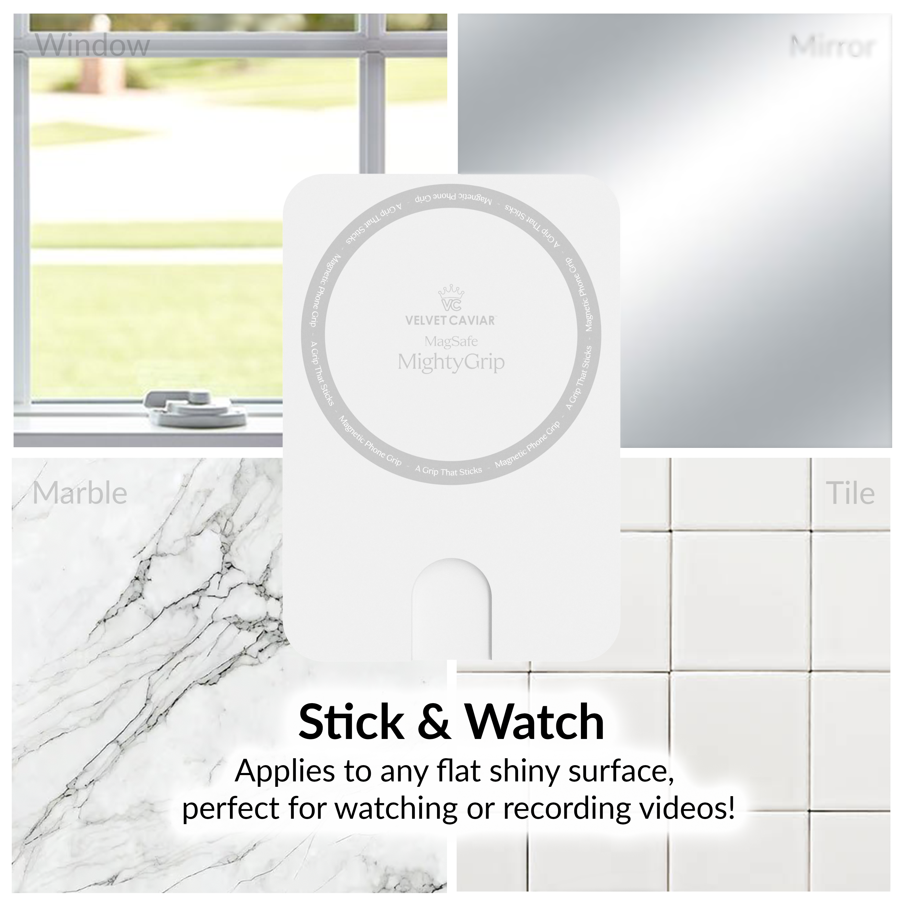 Best Buy: VELVET CAVIAR MagSafe MightyGrip for most cell phones White 81051VRP