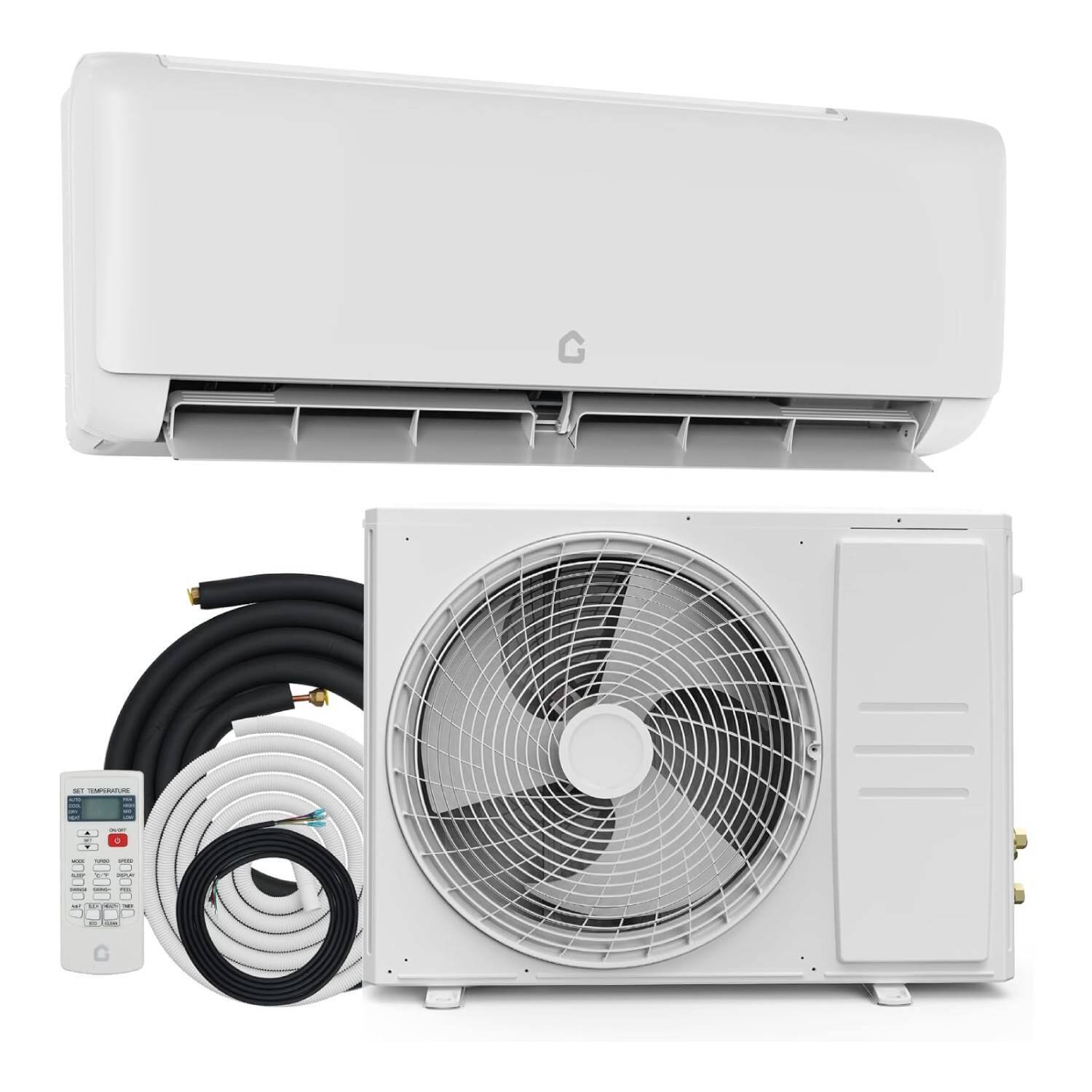 Acekool 24000 Btus Mini Split Air Conditioner AC & Heat Pump for Rooms ...
