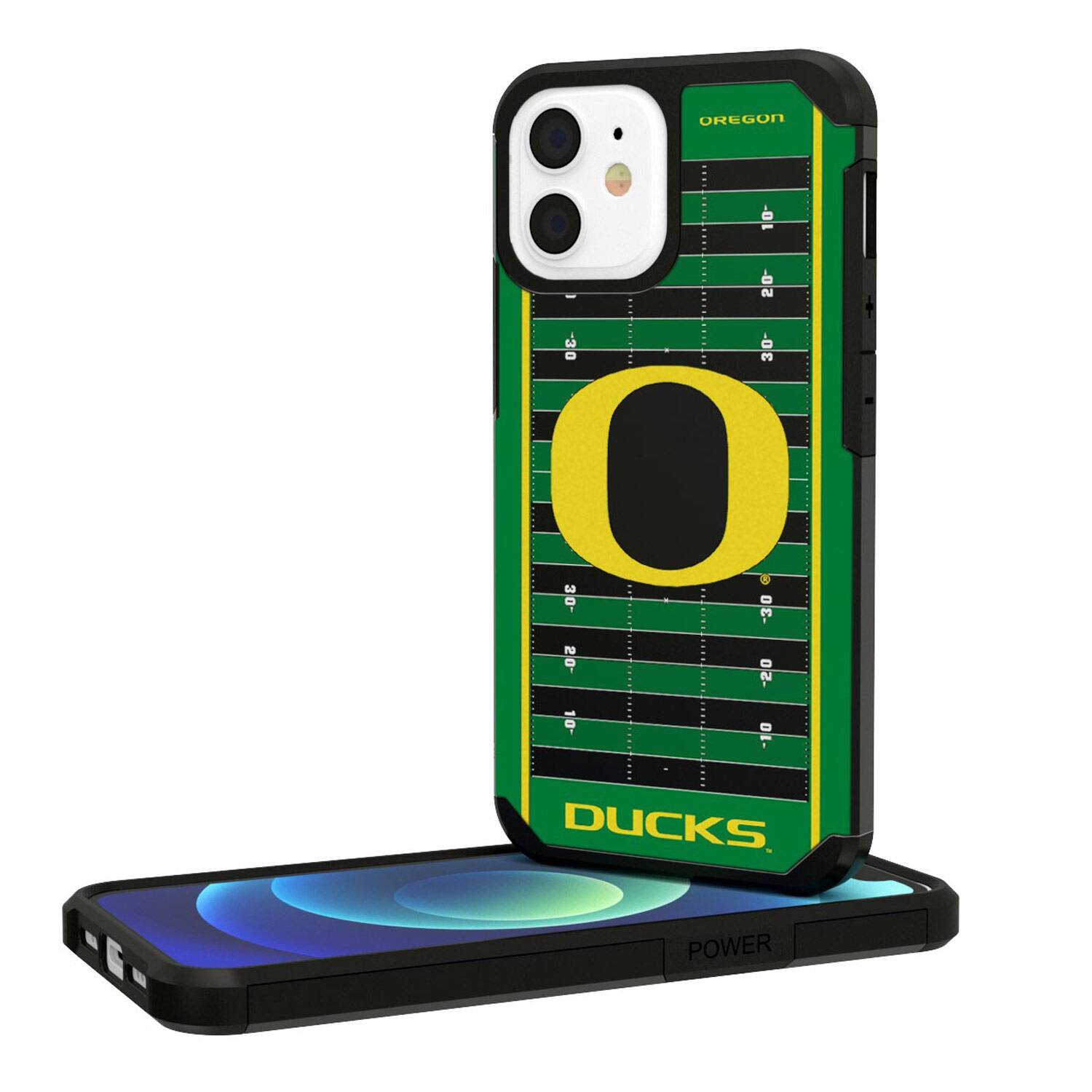 Keyscaper Ncaa Oregon Ducks Field Iphone Rugged Case 16 Plus Multicolor