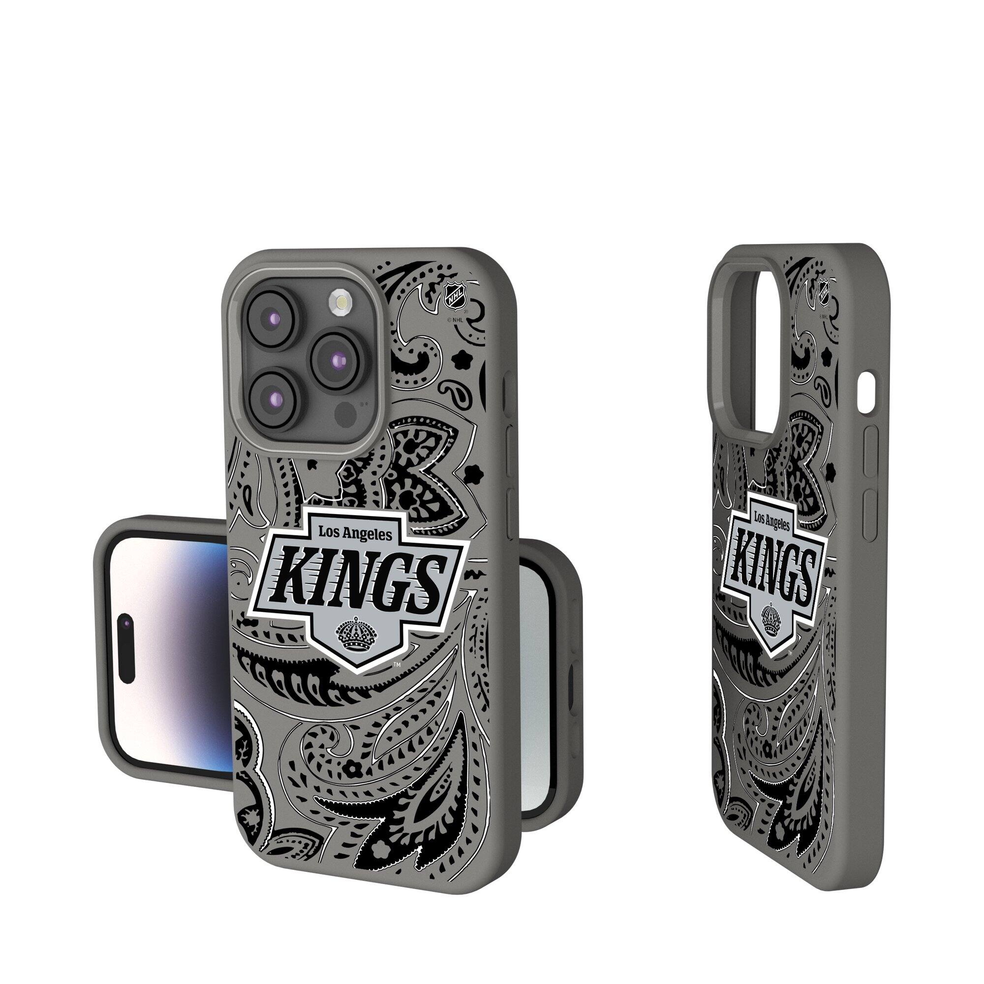 Keyscaper NHL Los Angeles Kings Paisley Soft Touch iPhone Case 15 Gray ...