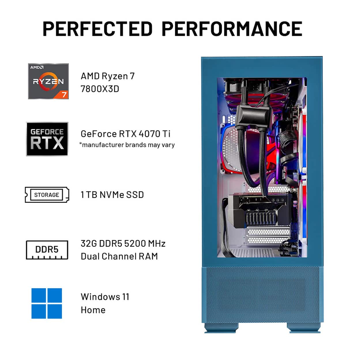 Customer Reviews: Skytech Gaming AZURE 2 Gaming Desktop PC – AMD Ryzen ...
