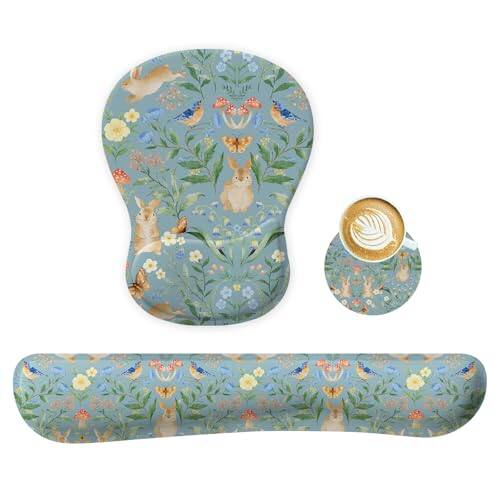 Comfort Essence Wrist Rest Support For Mouse Pad Set Circle Coaster ...