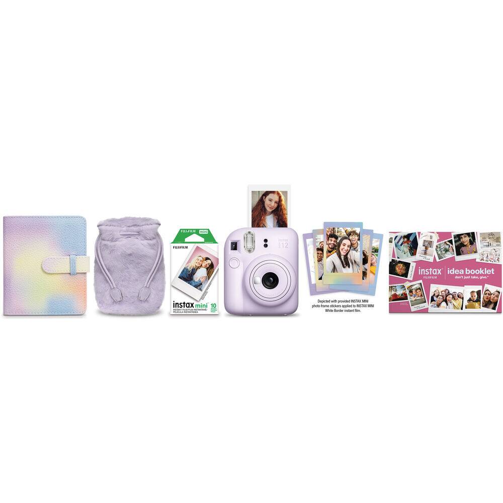 Fujifilm INSTAX MINI 12 Instant Film Holiday Camera Bundle Lilac Purple ...