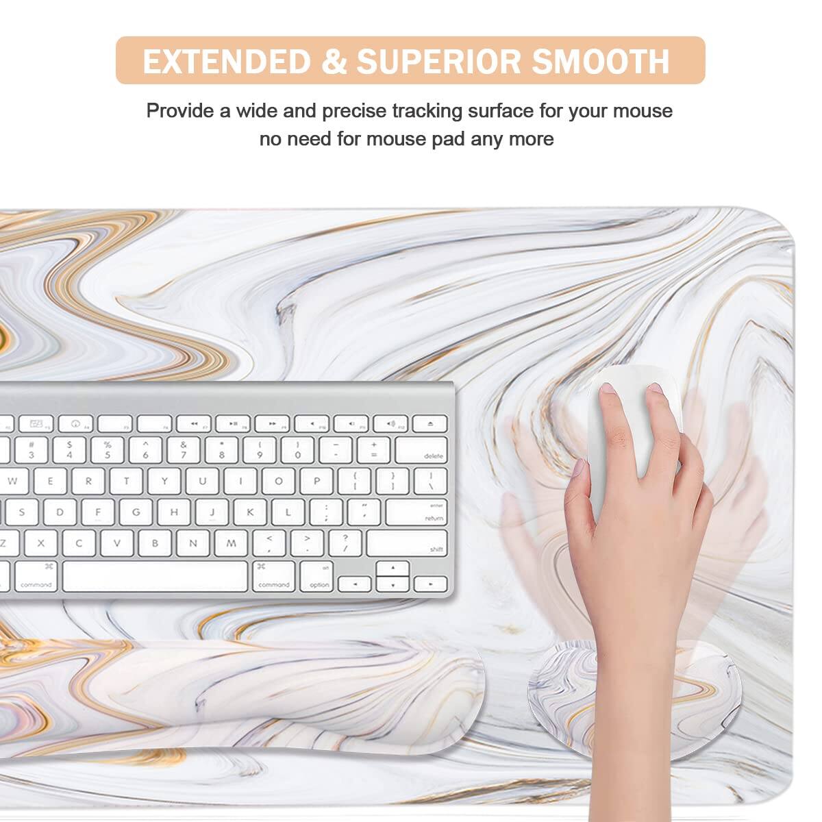 Comfort Essence 4 in 1 Large Gaming Mouse Pad Wrist Rest & Support ...