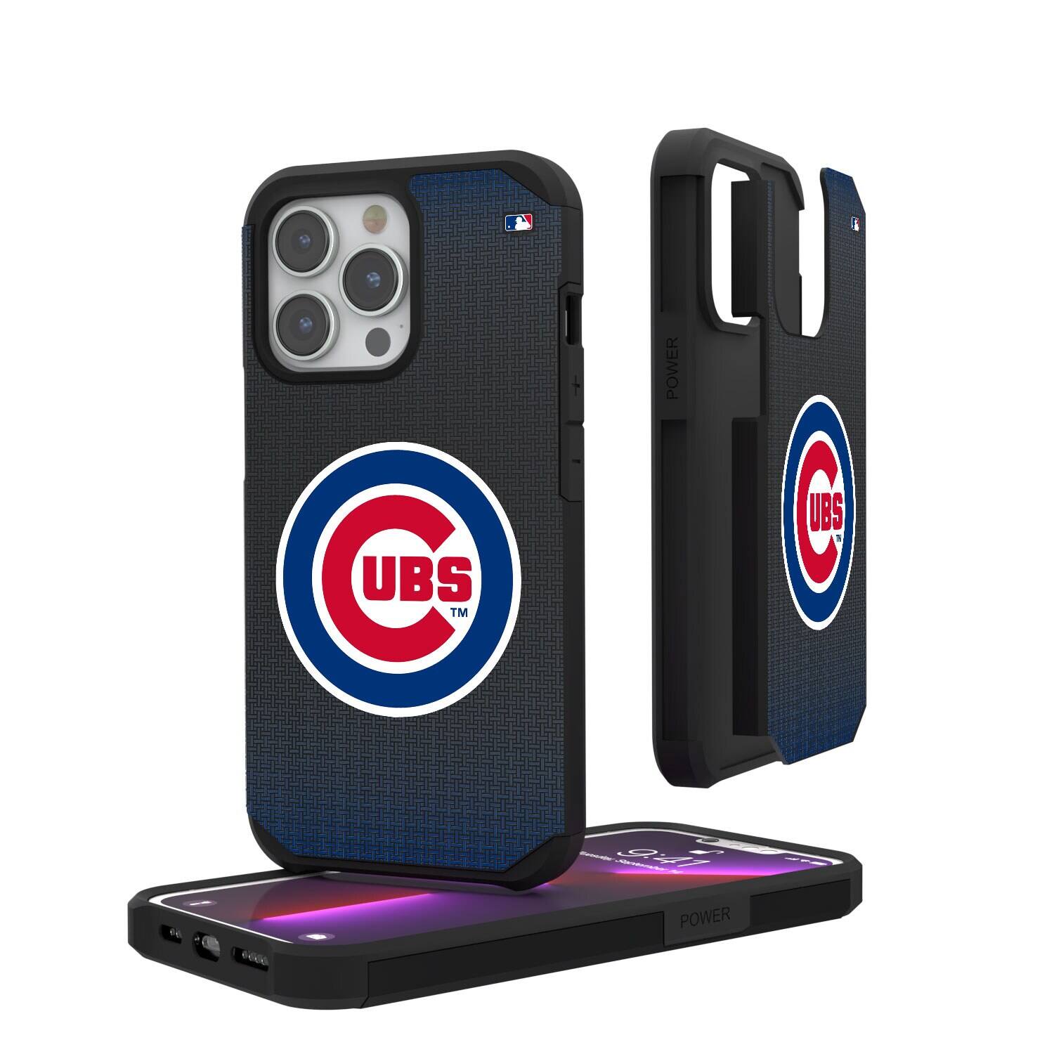 Keyscaper MLB Chicago Cubs Linen Logo iPhone Rugged Case 15 Pro Max ...