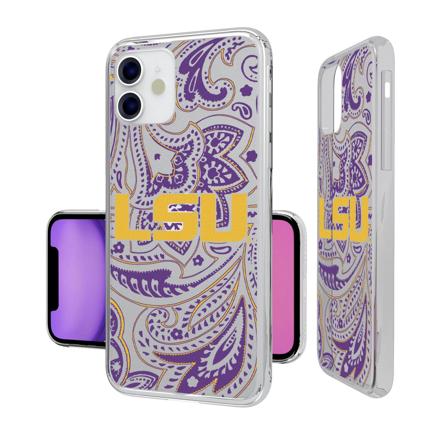 Keyscaper NCAA LSU Tigers iPhone Paisley Design Clear Case Multicolor ...