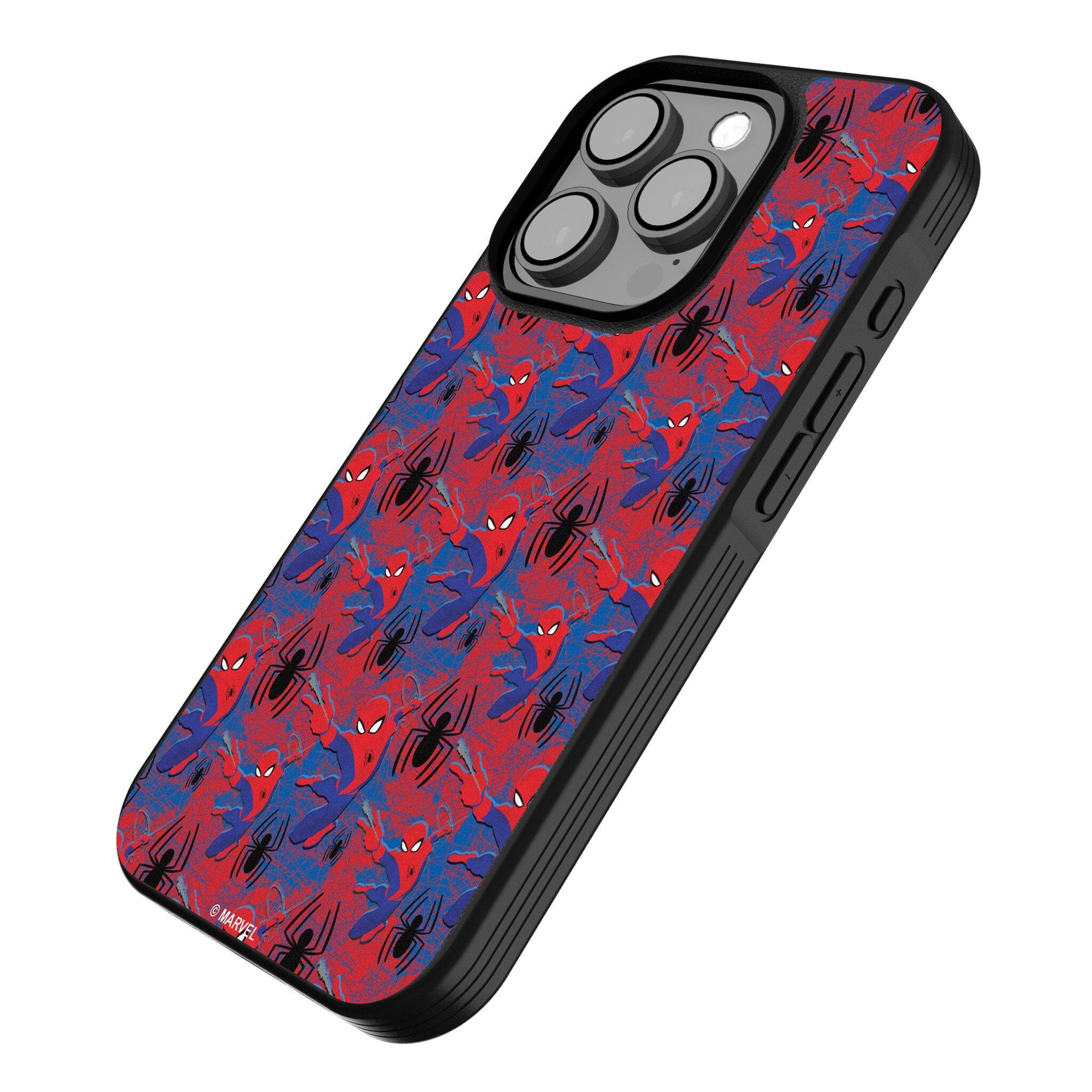 Keyscaper Marvel Pattern Bump Phone Case Apple iPhone 15 Pro Spider Man ...