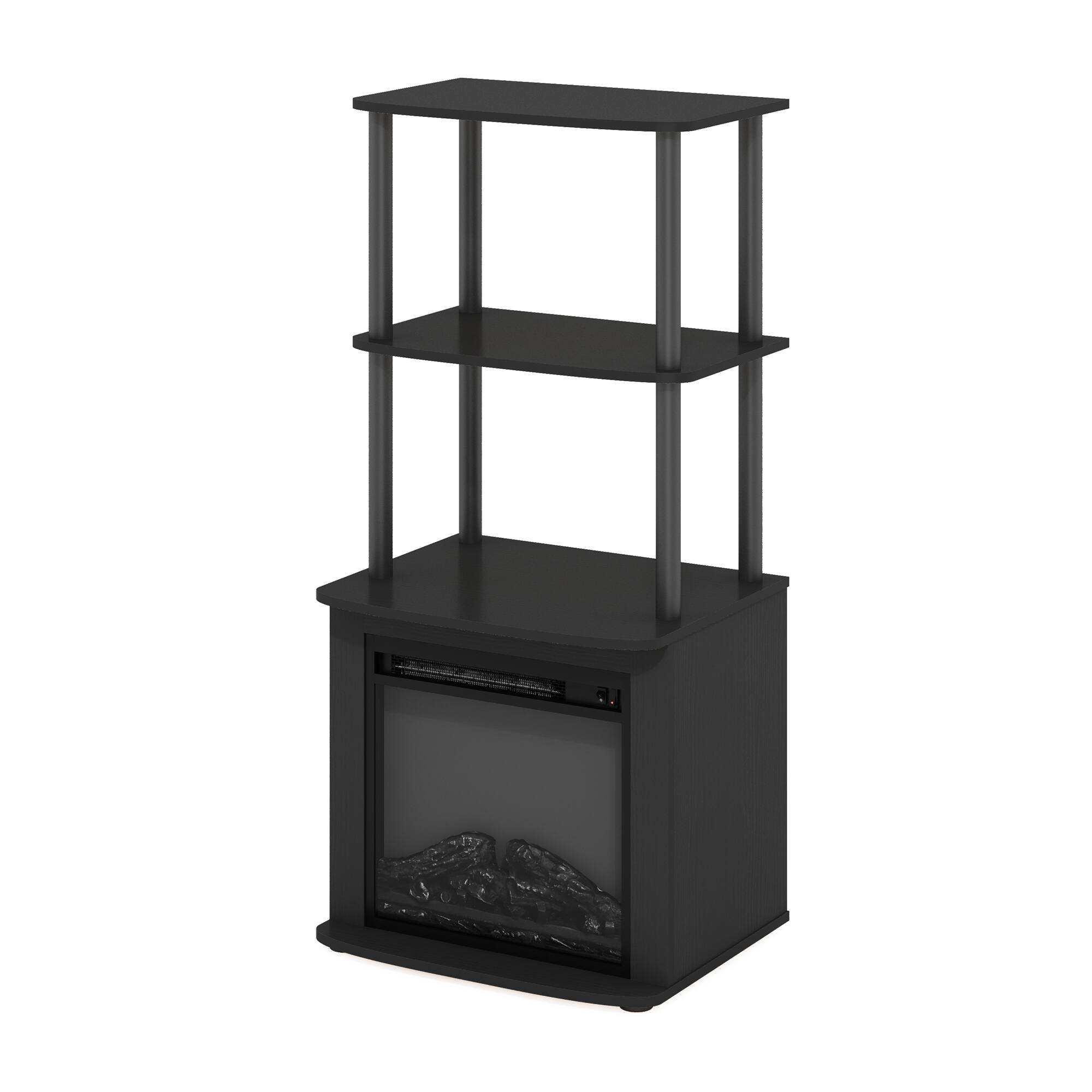 Furinno Turn N Tube 2 Tier Tall TV Entertainment Side Table Display ...