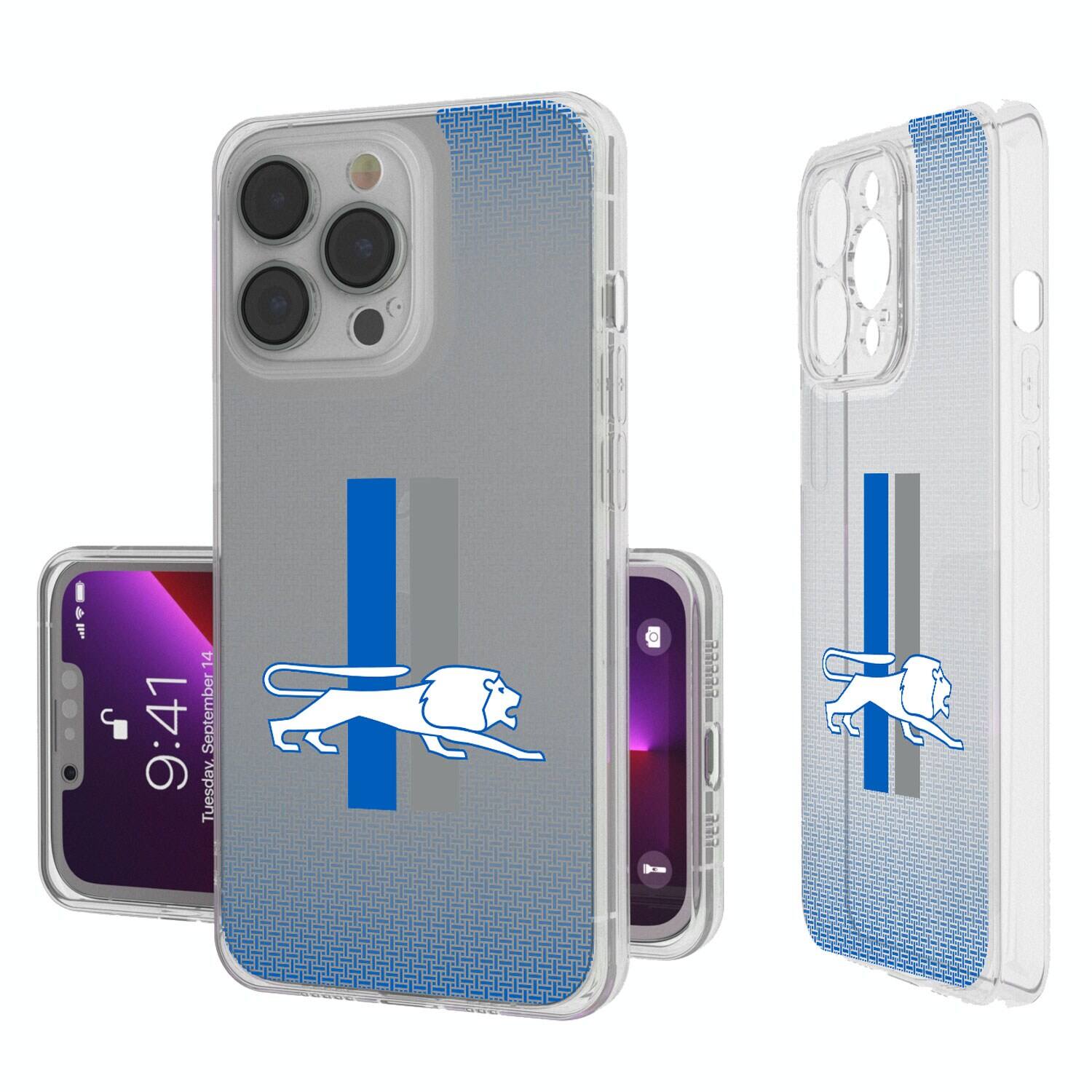 Keyscaper NFL Detroit Lions Linen Logo iPhone Clear Case 13 mini ...