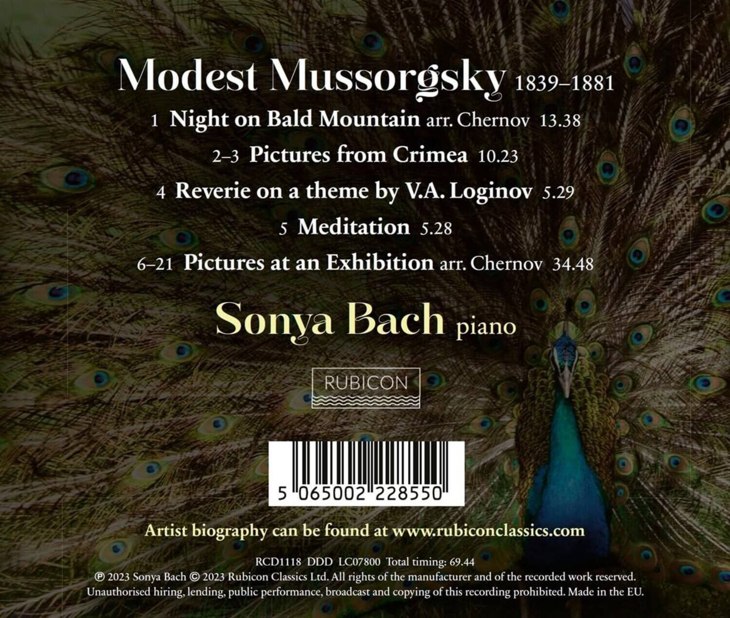Sonya Bach Mussorgsky: Pictures at an Exhibition, Night on the Bald ...