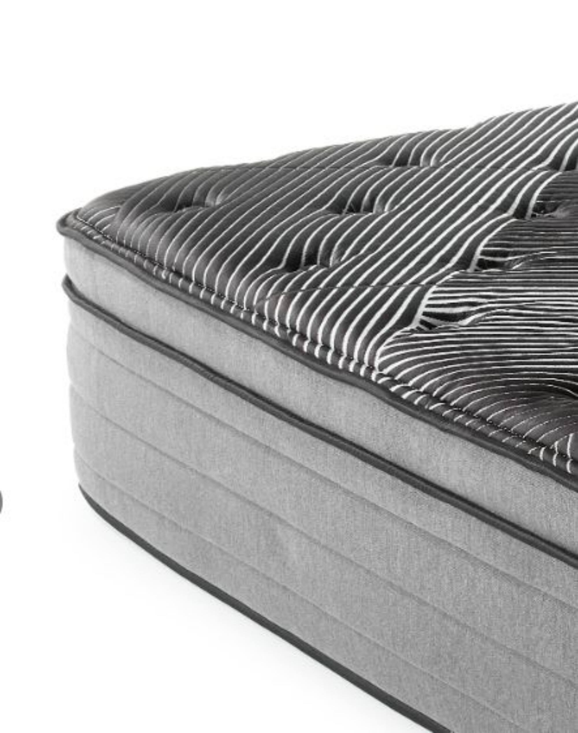 Glintex King 15" Ultra Plush Eurotop Mattress, Cooling Ice Cover ...