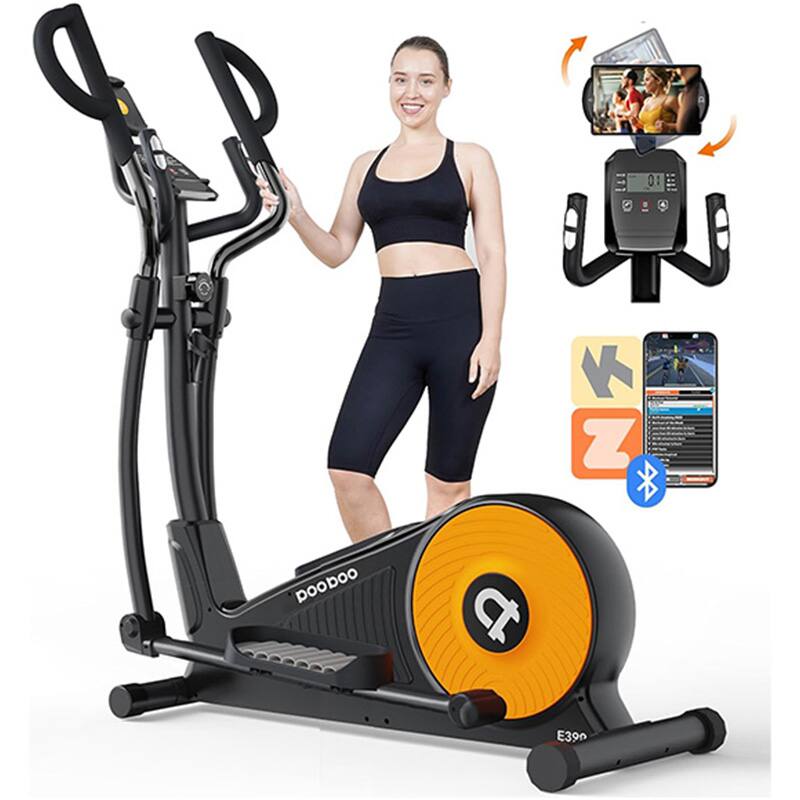 Pooboo Elliptical machine ith 16 resistance levels and LCD display ...