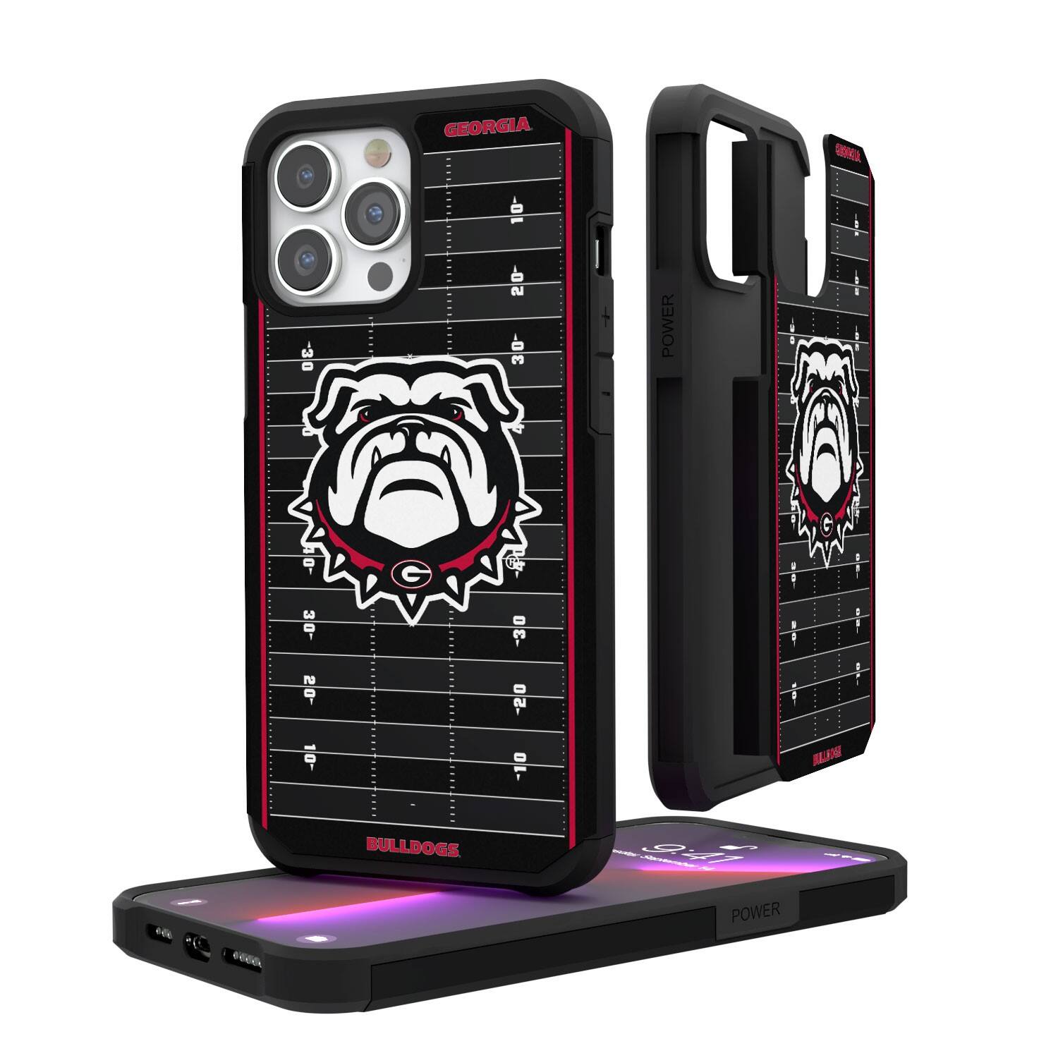 Keyscaper NCAA Georgia Bulldogs Logo Field iPhone Rugged Case 16 Pro ...
