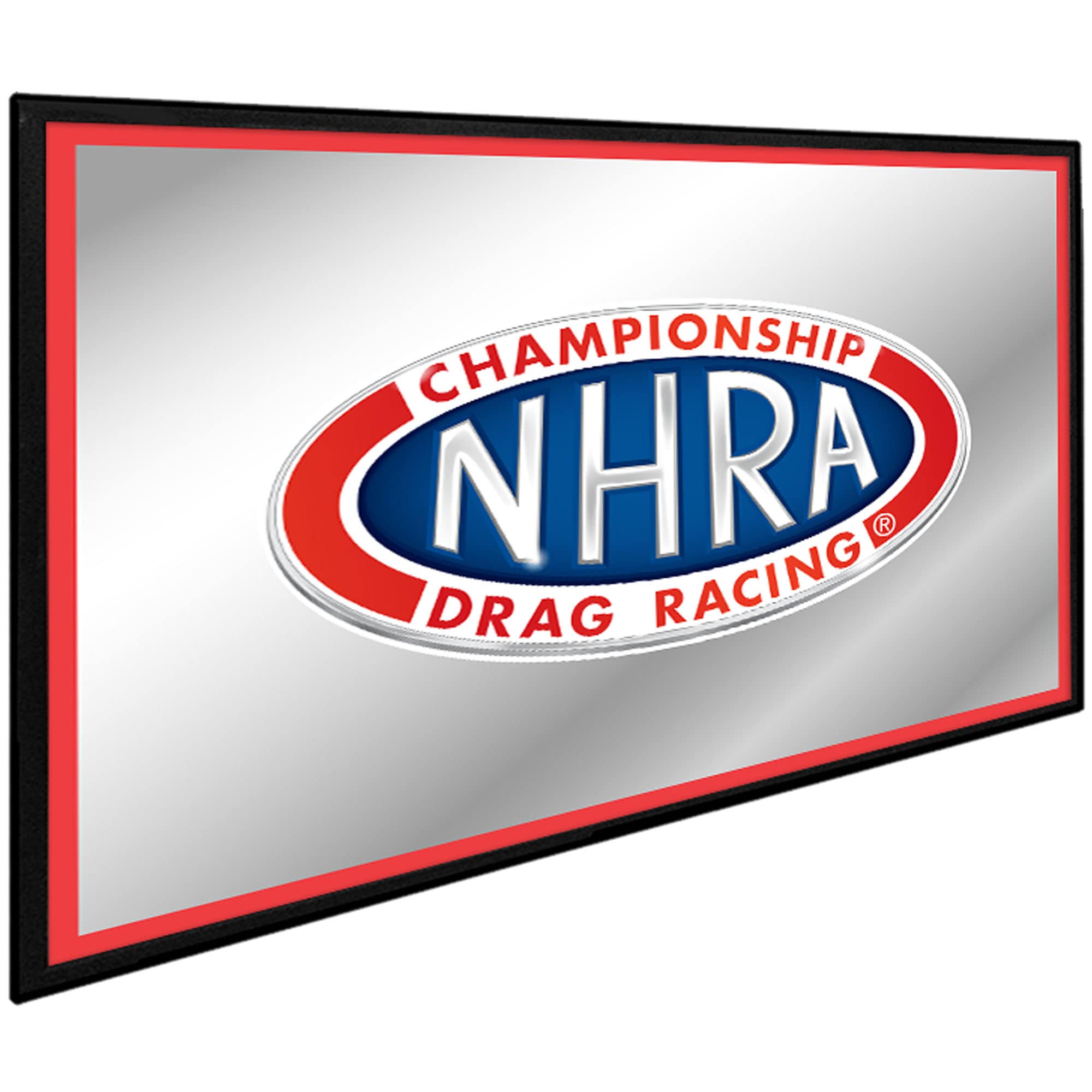 The Fan Brand NHRA Championship Drag Racing 27" x 19" Framed Mirrored ...