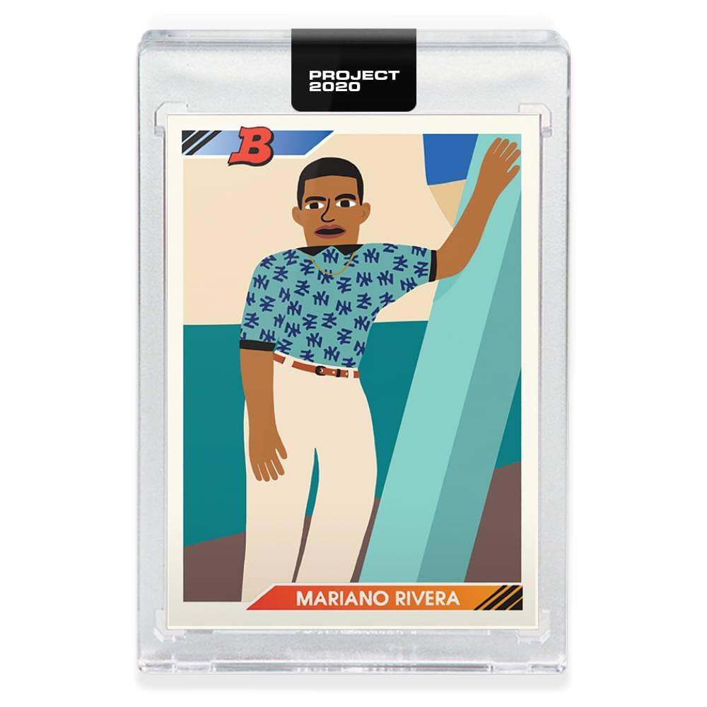 Topps PROJECT 2020 Card 72 1992 Mariano Rivera by Keith Shore Blue ...