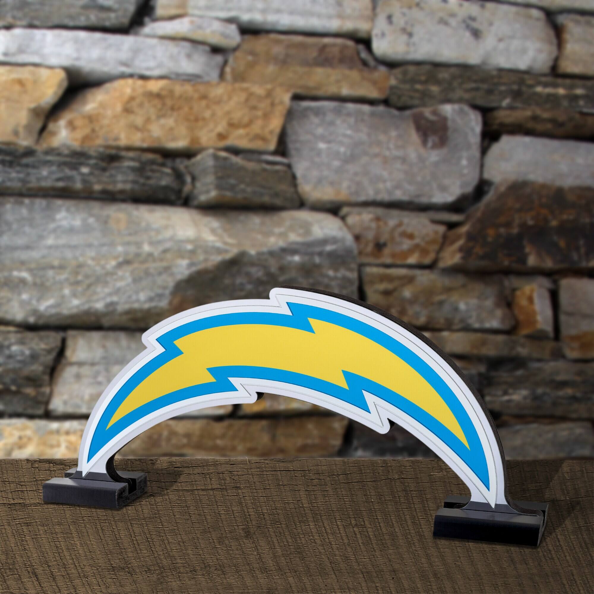Sporticulture Los Angeles Chargers LED Infinity Logo Light Yellow ...