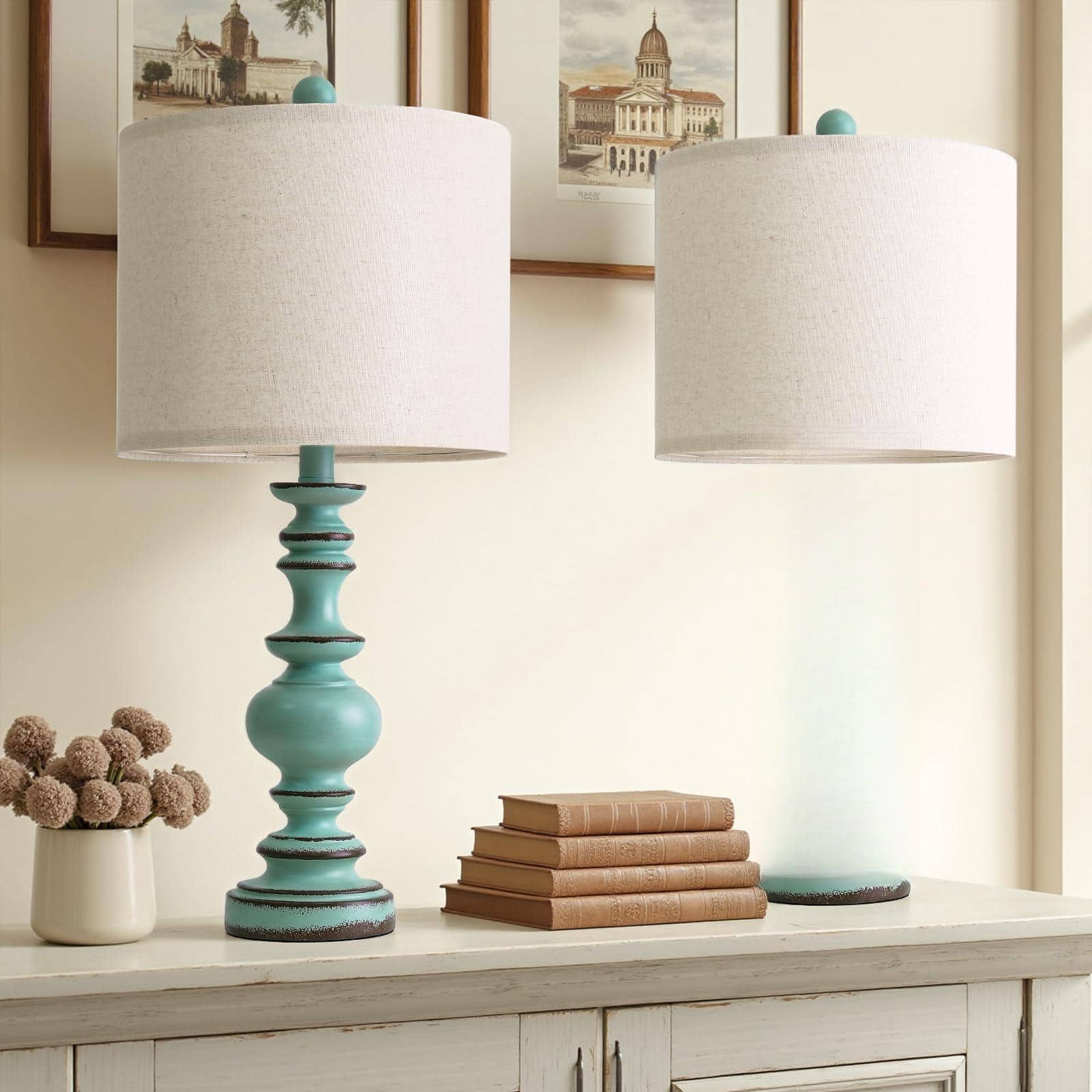 REDS Spade - BOBOMOMO Tradition Rustic Table Lamp Set Living Room ...