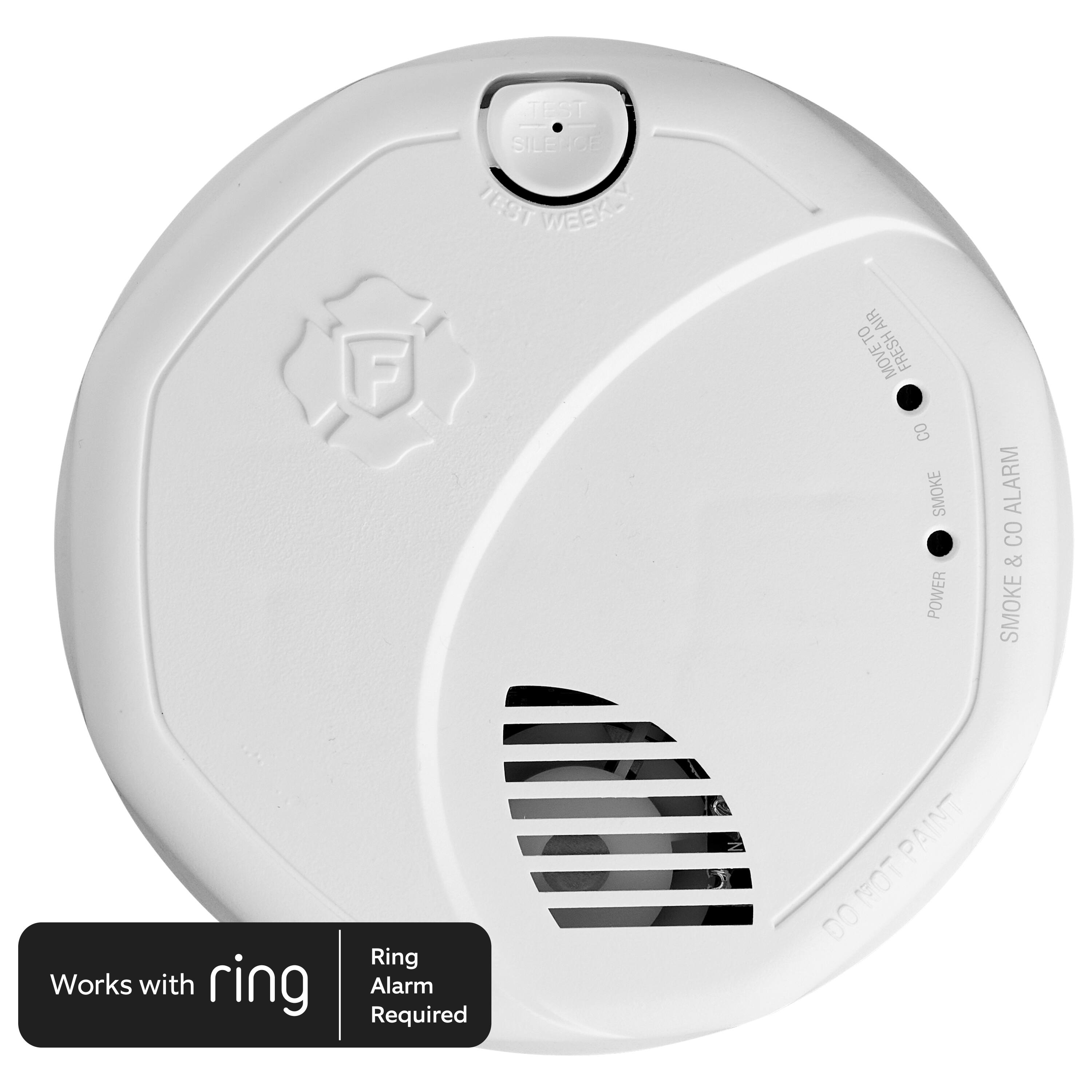 First Alert Z Wave Smoke and Carbon Monoxide Detector White FSMCO410BX ...