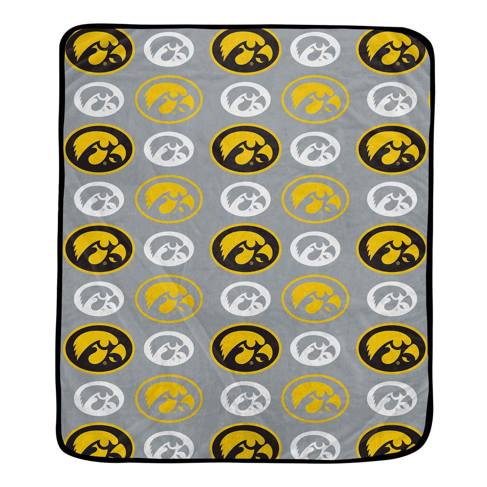 Pegasus Iowa Hawkeyes 60" x 72" Logo Roll Ultra Soft Blanket Multicolor ...