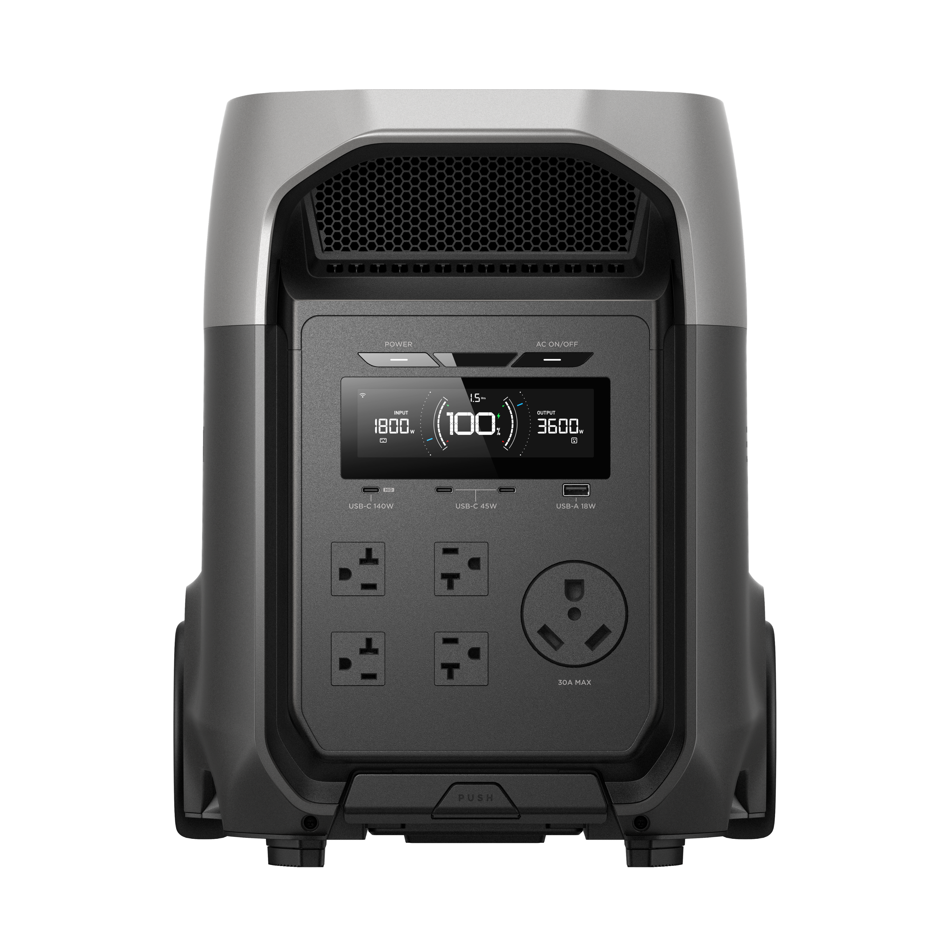 EcoFlow DELTA 3 Ultra (3072 Wh Capacity) Portable Power Station Black ...