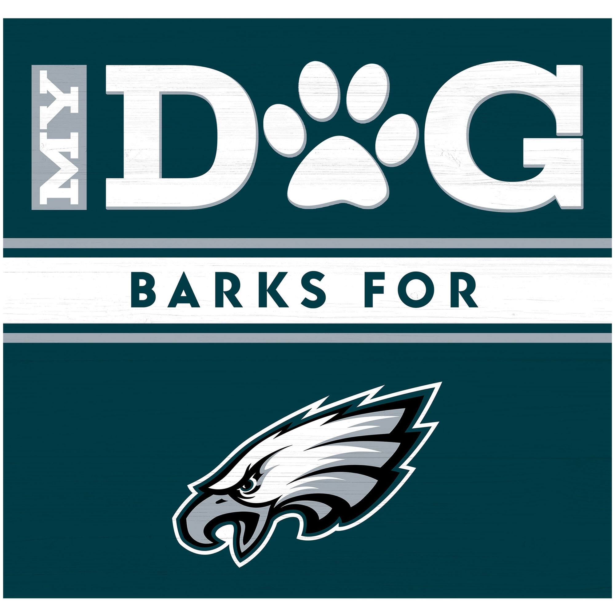 Imperial Philadelphia Eagles 10" x 10.5" Dog Barks Wood Wall Art Multicolor 5077133 - Best Buy