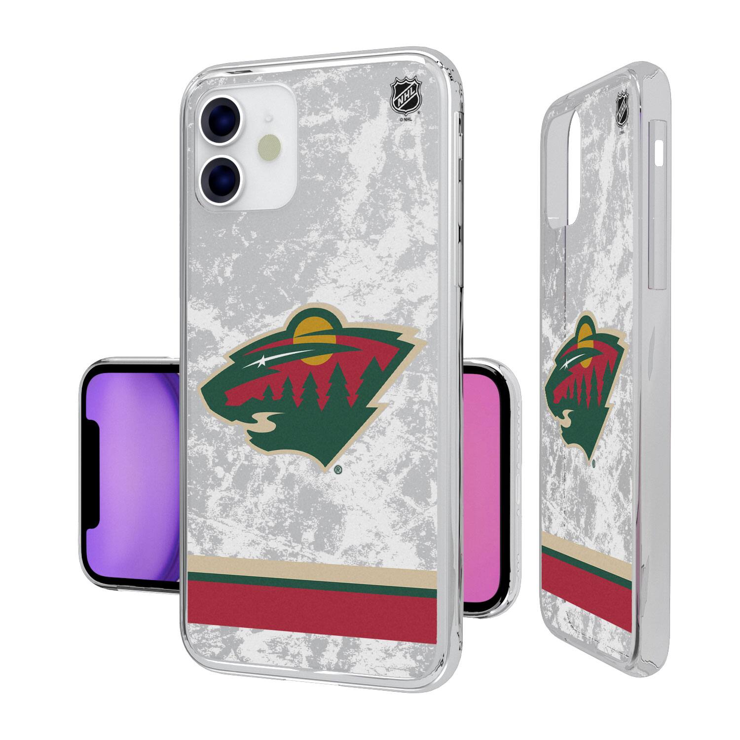 Keyscaper NHL Minnesota Wild iPhone Stripe Clear Ice Case 15 Plus ...