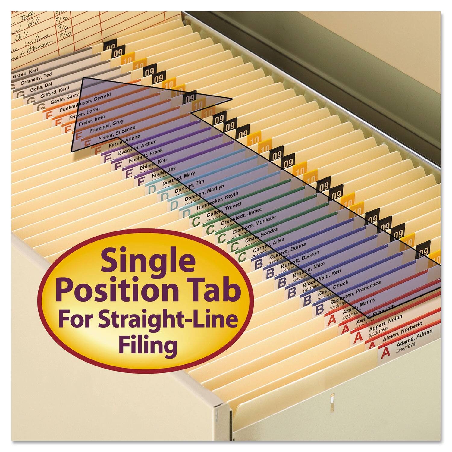 Smead Manufacturing Reinforced Tab Manila File Folders, Straight Tabs ...