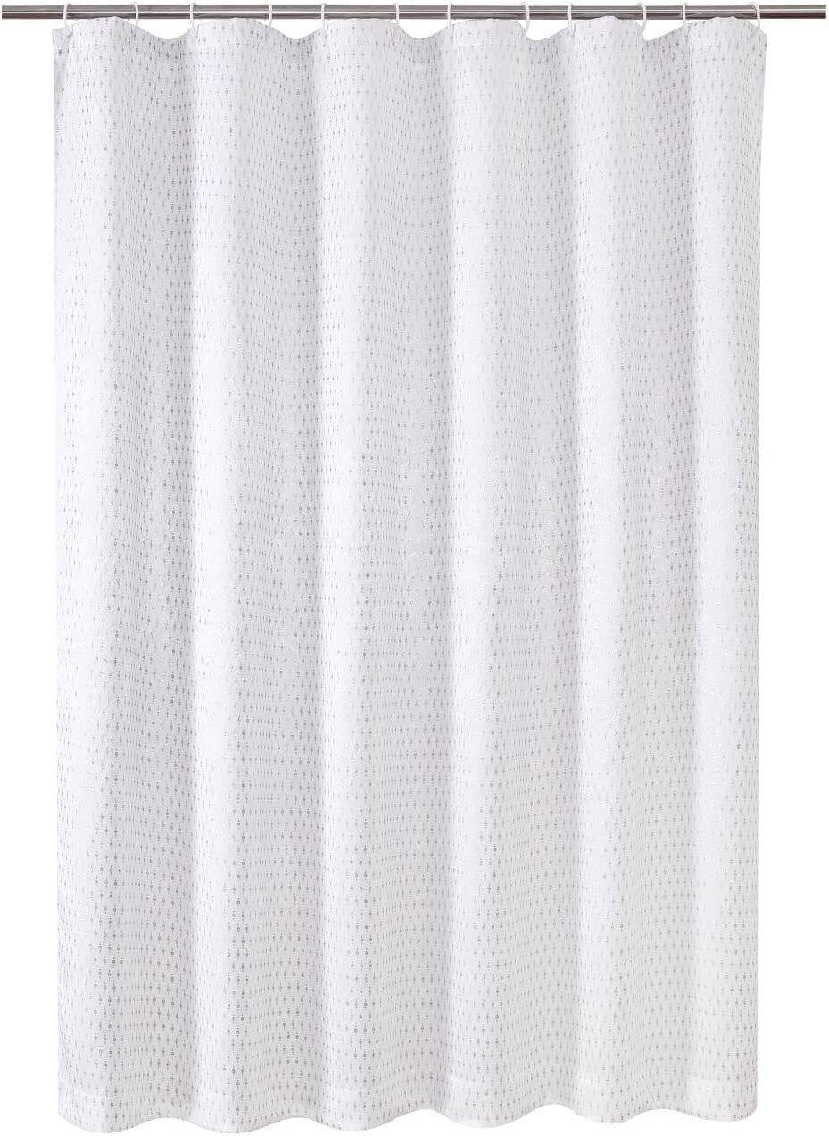 Kate Aurora Elegant "Raindrop" Silver Metallic Foil Jacquard Fabric ...