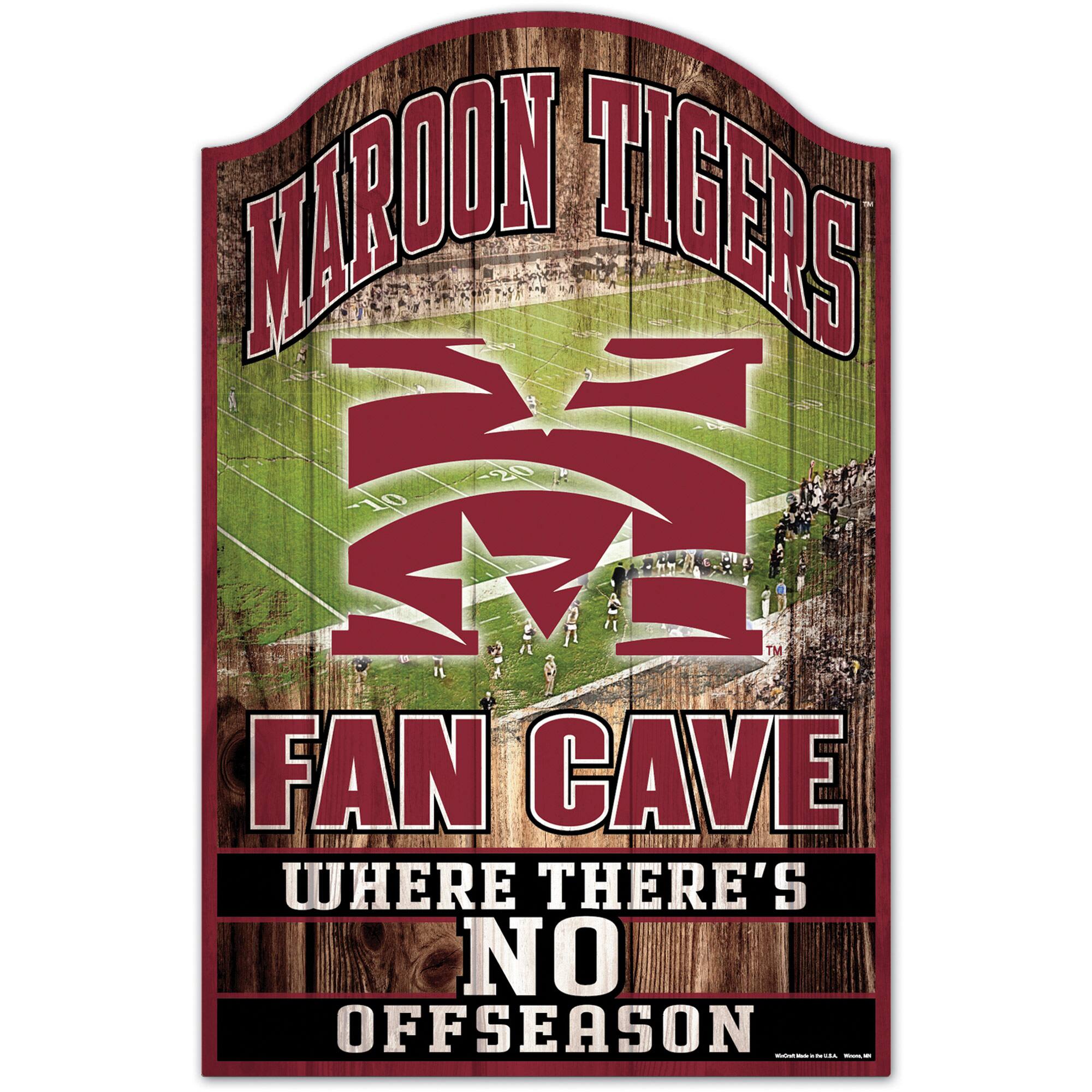 WinCraft Morehouse Maroon Tigers 11'' x 17'' Logo Wood Sign Multicolor ...