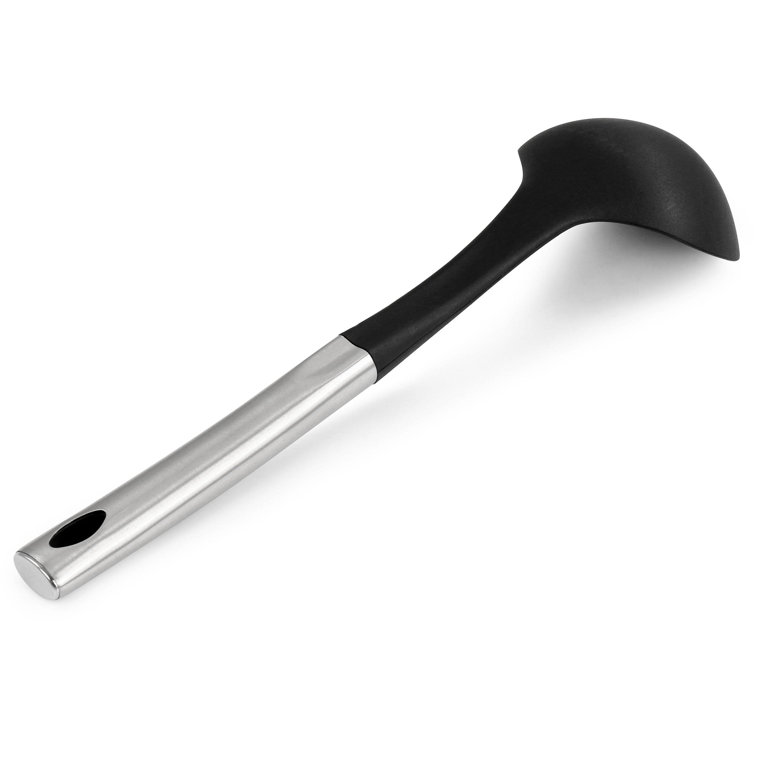 Oster Baldwyn Nylon Ladle Kitchen Utensil with Stainless Steel Handle ...