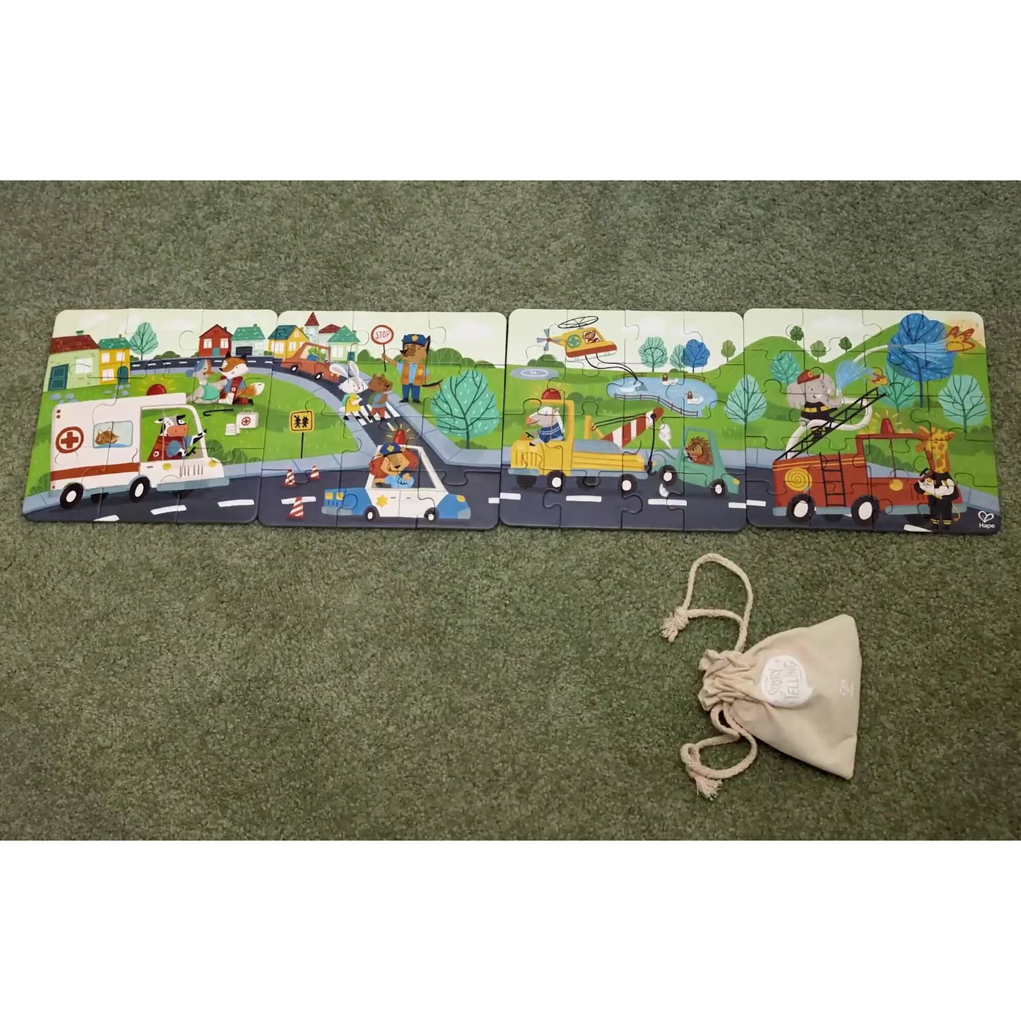 Best Buy: Hape Hape: Space Adventure Puzzle 3-In-1, 48pc Each, 12 Story ...