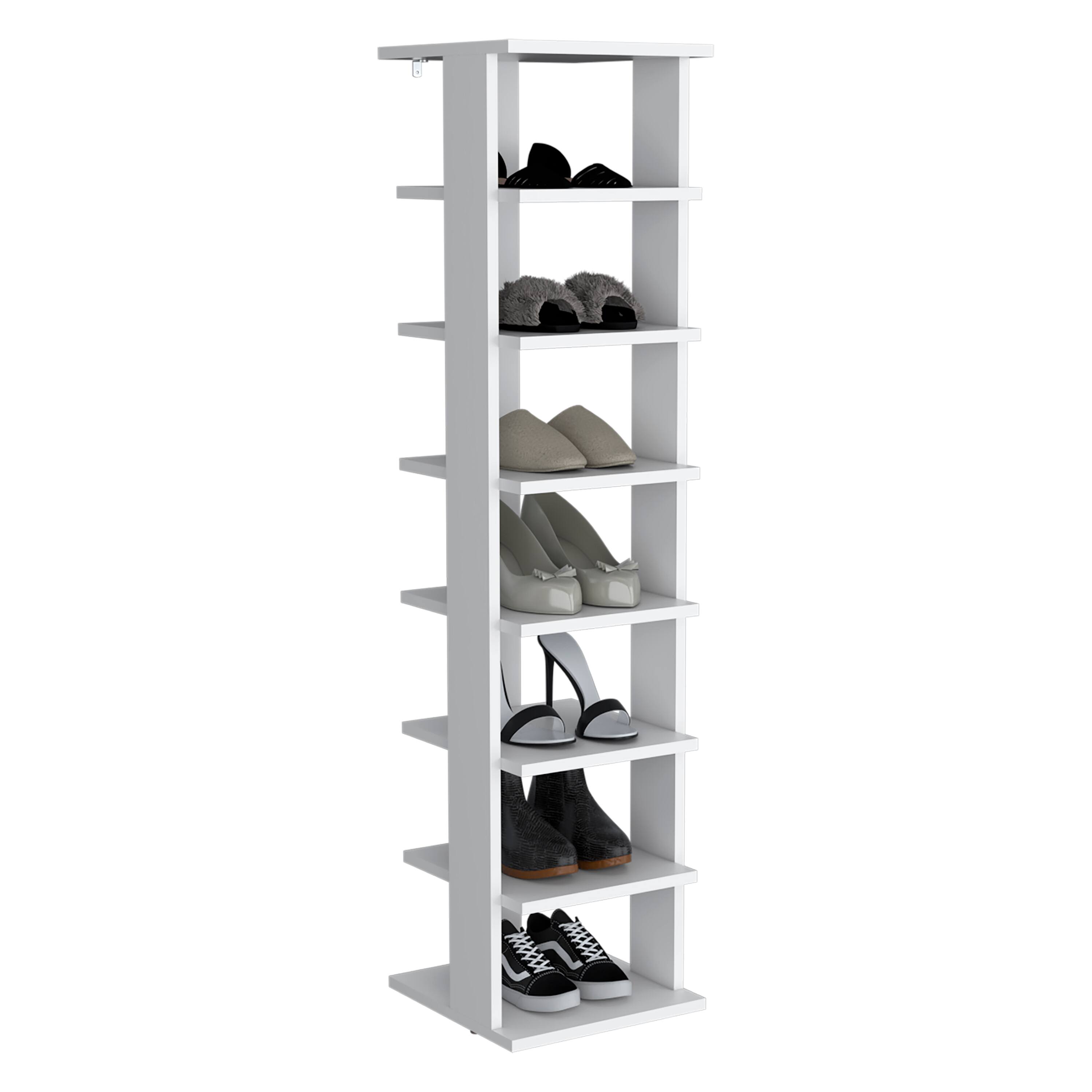 APRILSOUL Shoe Rack 7 Shelves White SF-H-B097P369415 - Best Buy