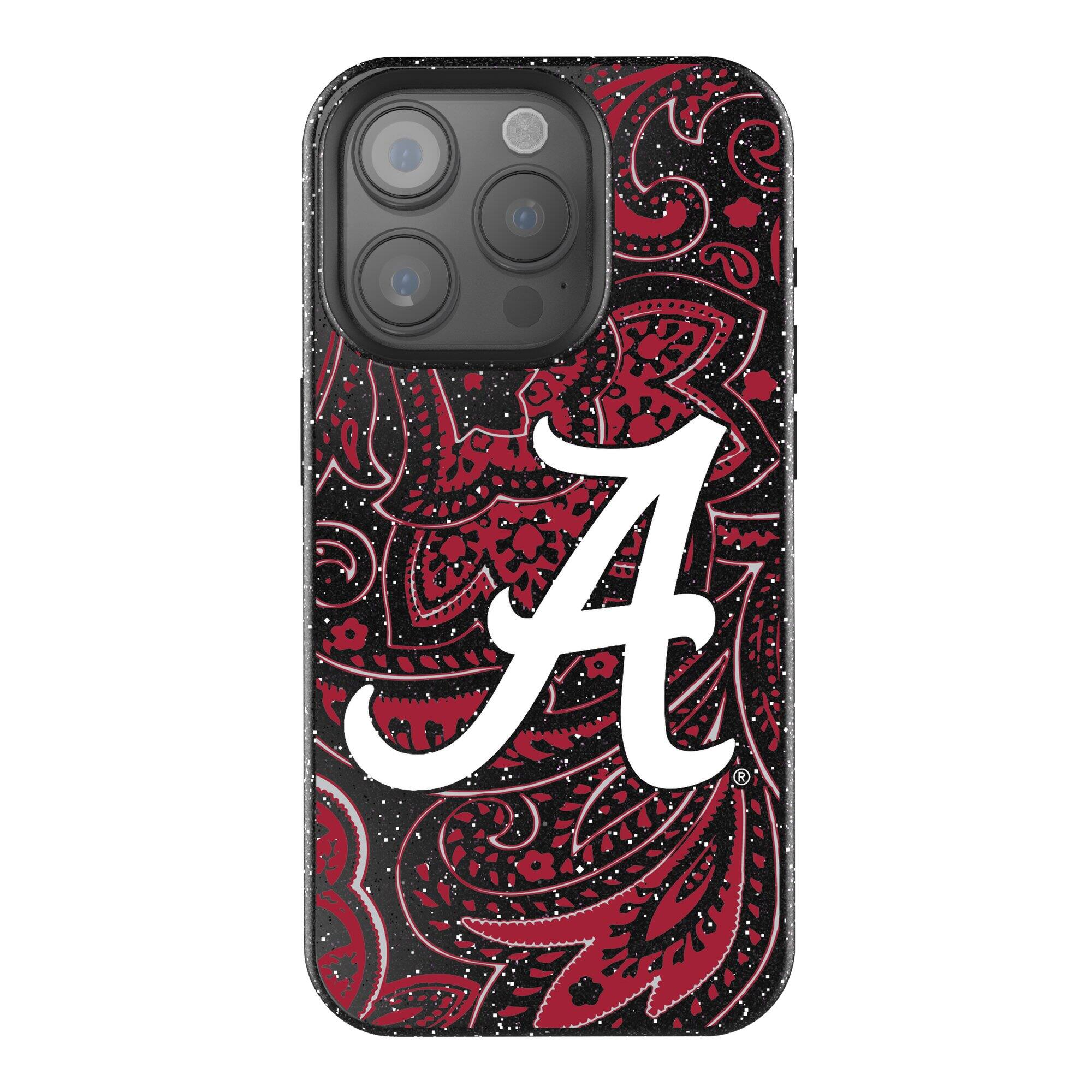 Keyscaper NCAA Alabama Crimson Tide Paisley Bling iPhone Case 14 Black ...