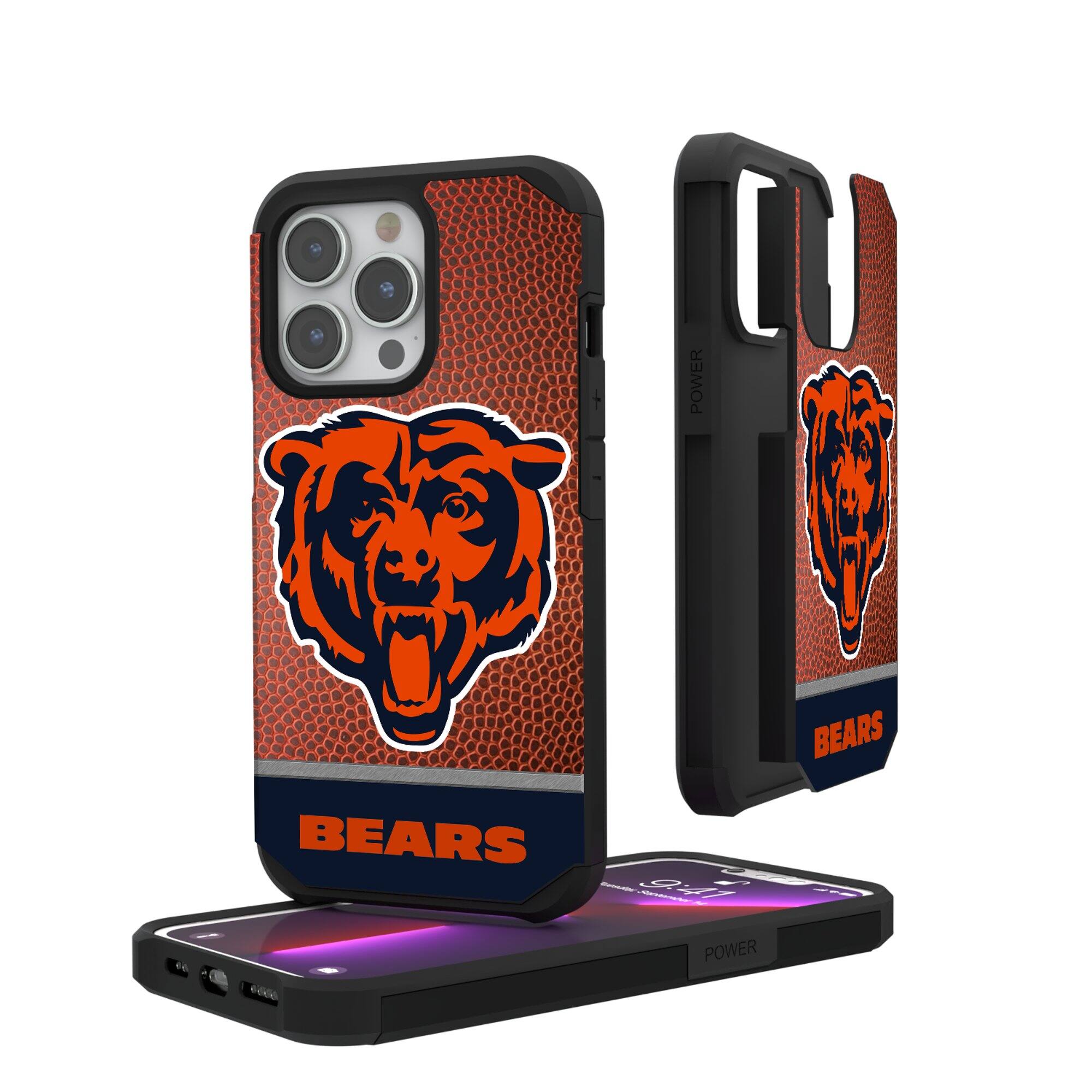 Keyscaper NFL Chicago Bears iPhone Rugged Wordmark Design Case 16 Pro ...
