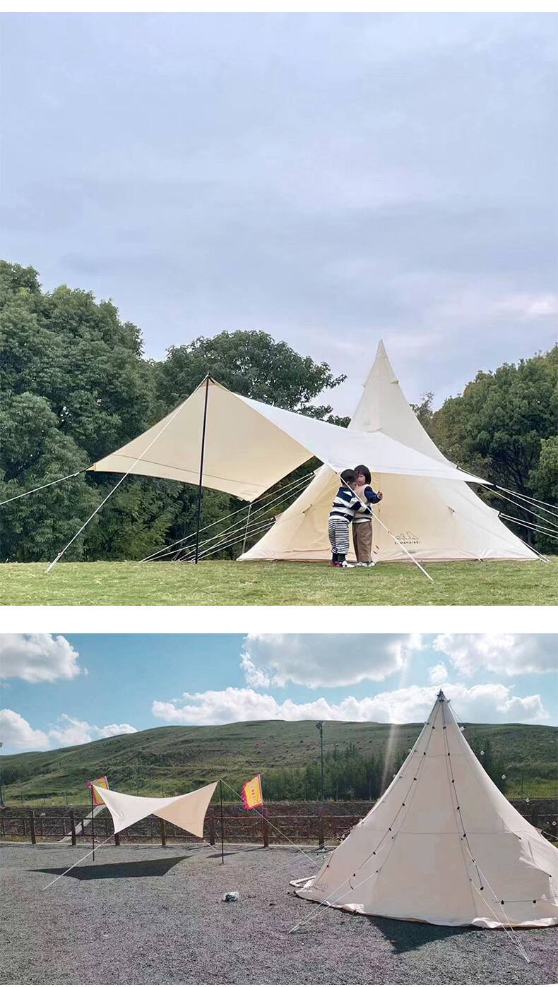 APRILSOUL Tent 4 Season 10ft Glamping Hot Tent Family Camping Hiking ...