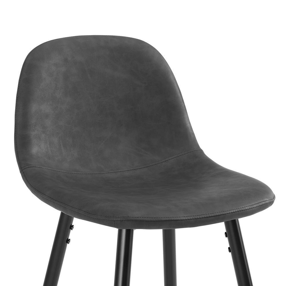 Crosley Furniture Weston 2 Piece Bar Stool Set 2 Stools Distressed ...