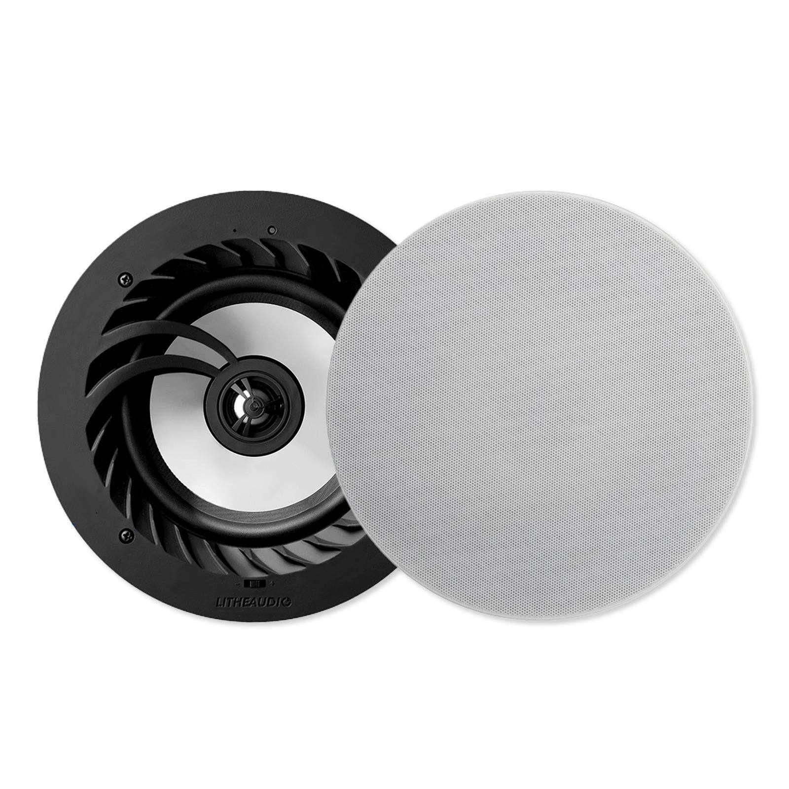 Lithe Audio 6.5 In. 2 way Passive IP44 Ceiling Speaker (Single) Black ...